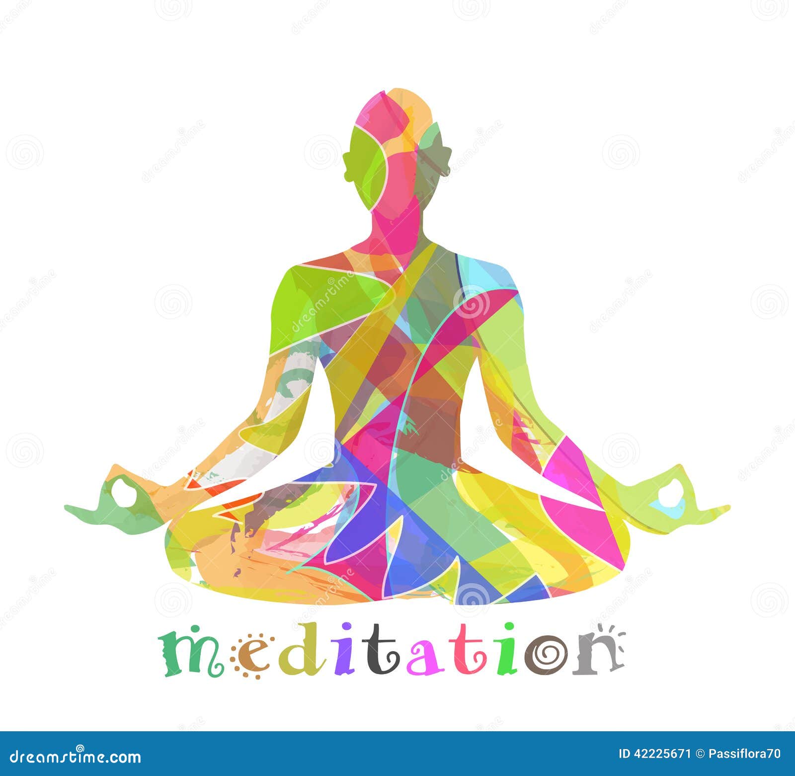Abstract meditation stock vector. Illustration of mind - 42225671