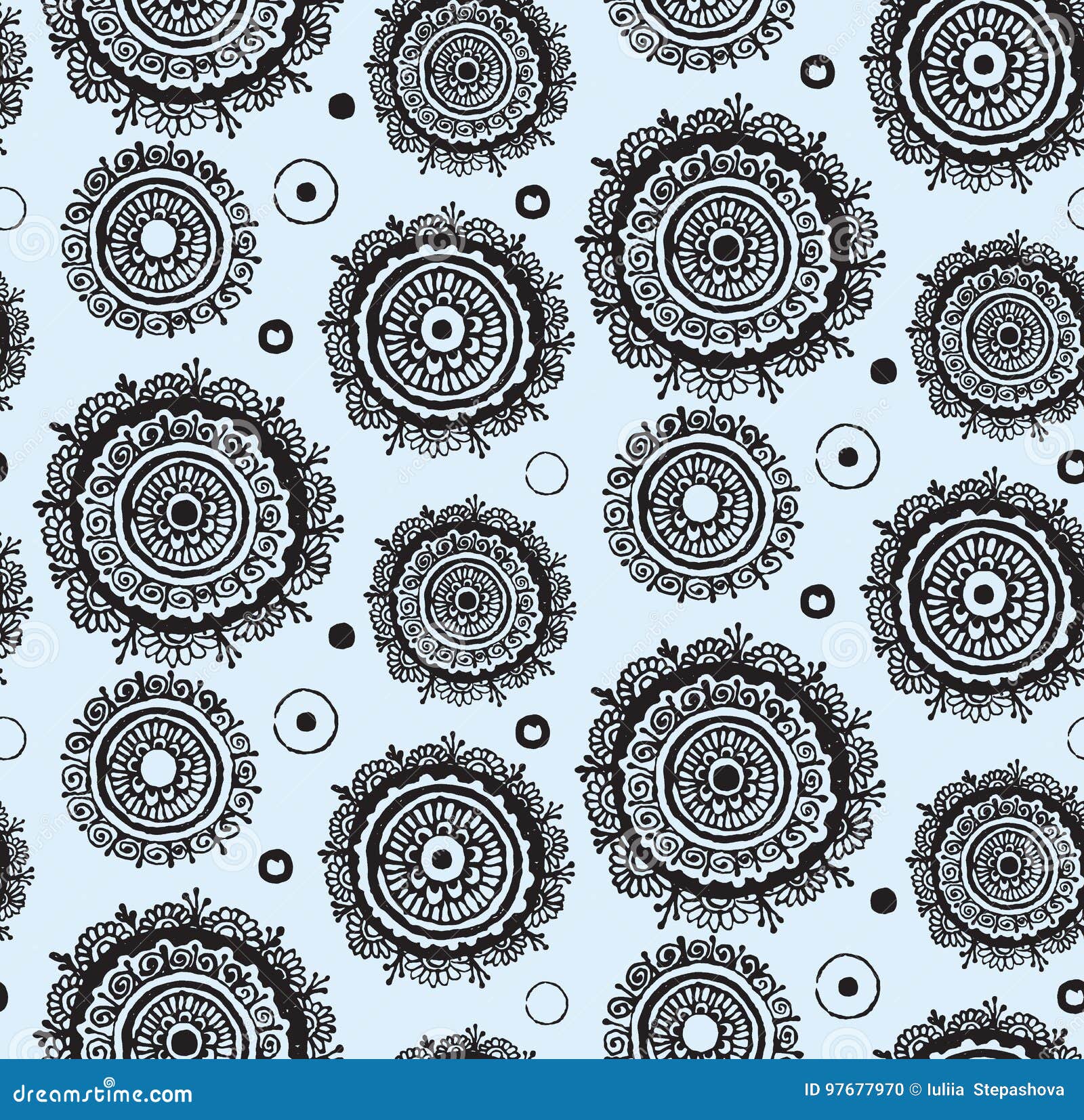 Abstract Mehendi Circle Mandala Patern Design Stock Illustration ...