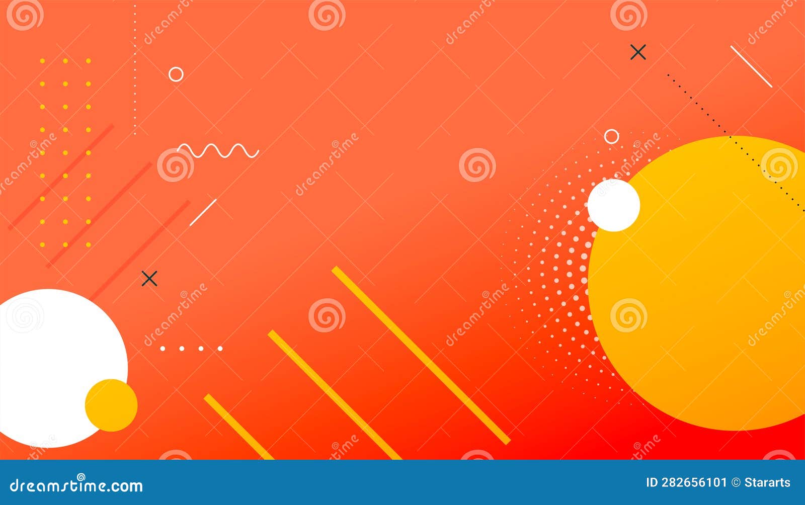 Abstract Memphis Pattern Decorative Banner for Website Backdrop Stock ...