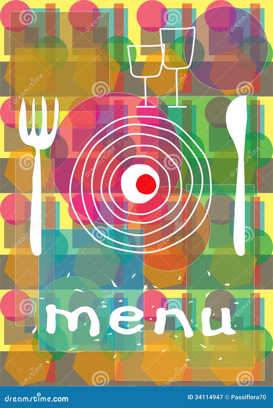 Abstract menu stock illustration. Illustration of feed - 34114947
