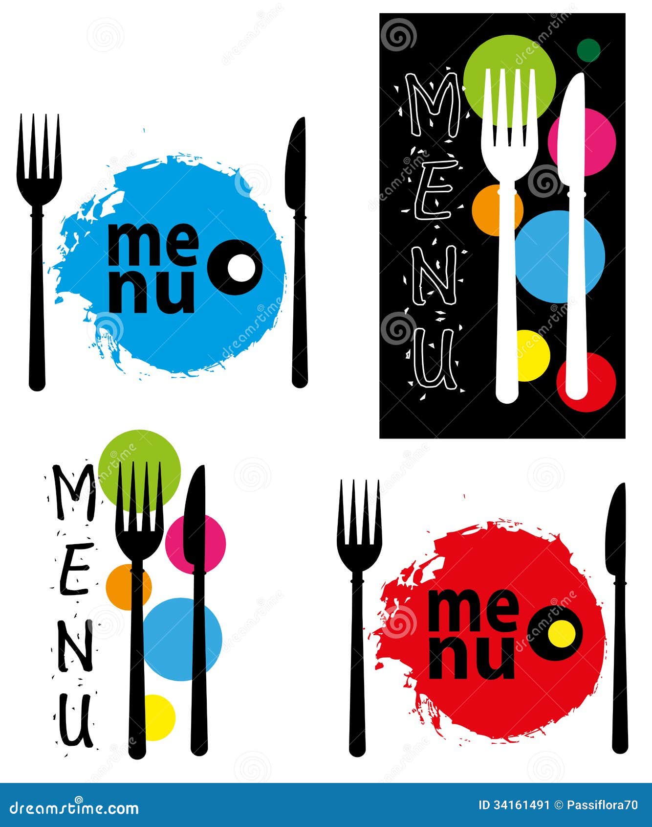 Abstract menu stock vector. Illustration of knife, catering - 34161491