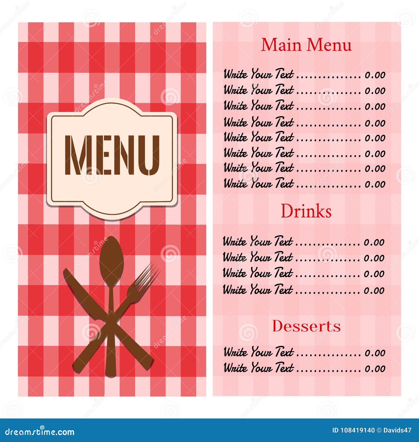 Abstract menu presentation stock vector. Illustration of clipart ...