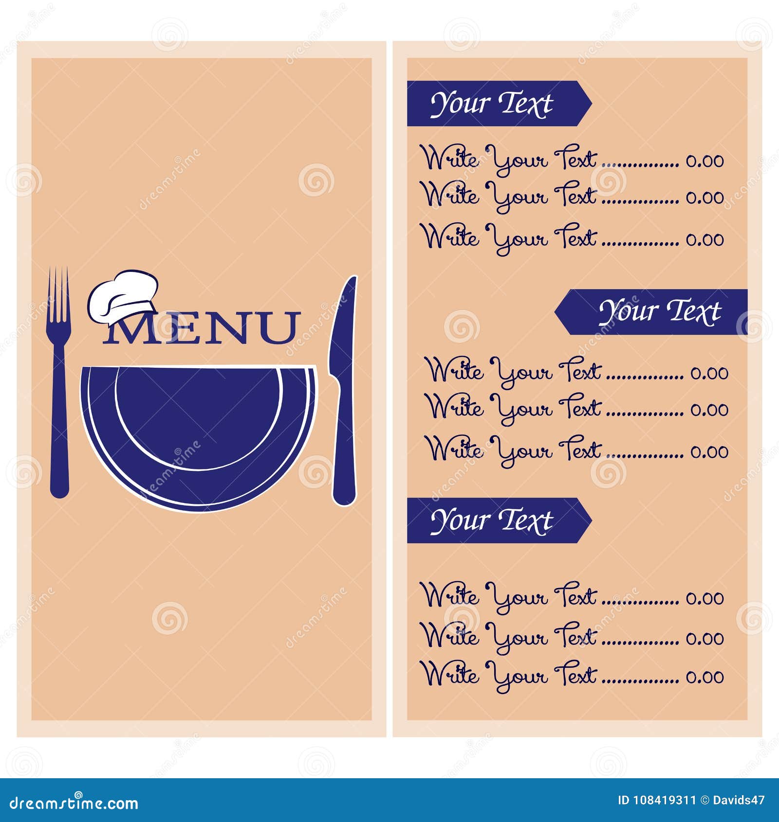 Abstract menu presentation stock vector. Illustration of graphic ...