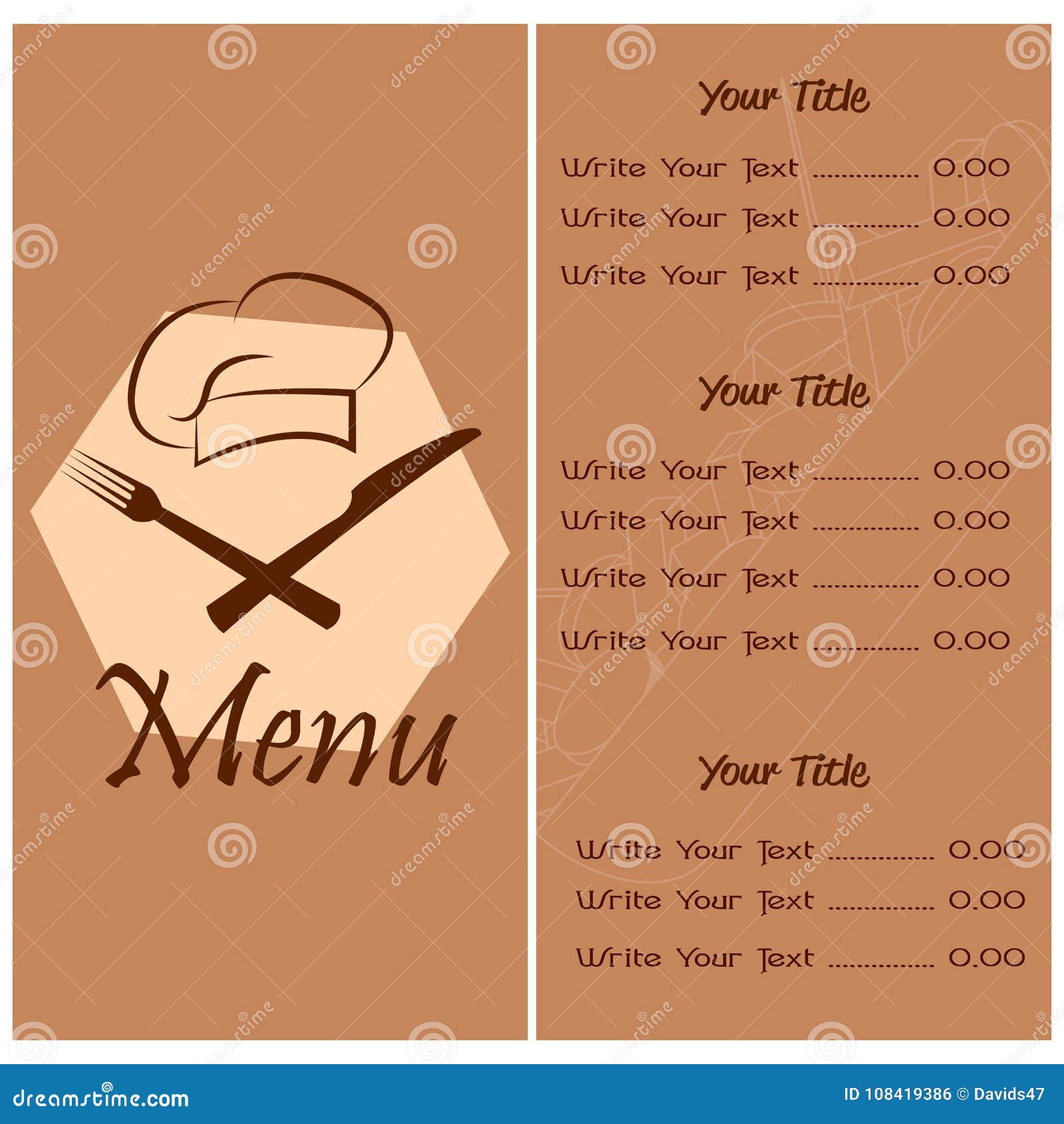 Abstract menu presentation stock vector. Illustration of background ...