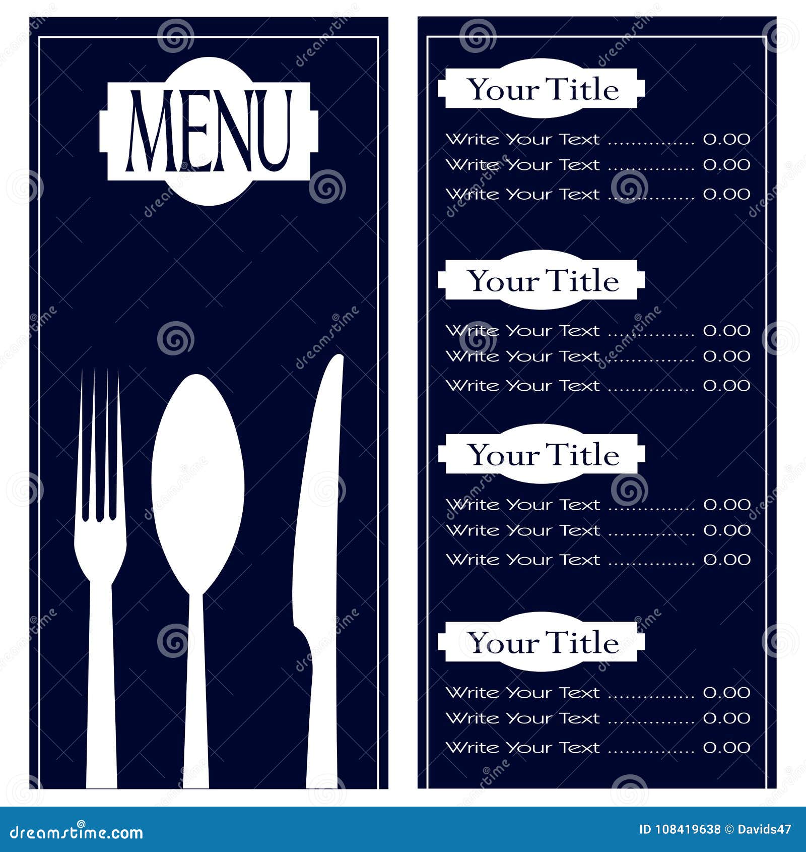 Abstract menu presentation stock vector. Illustration of barbecue ...