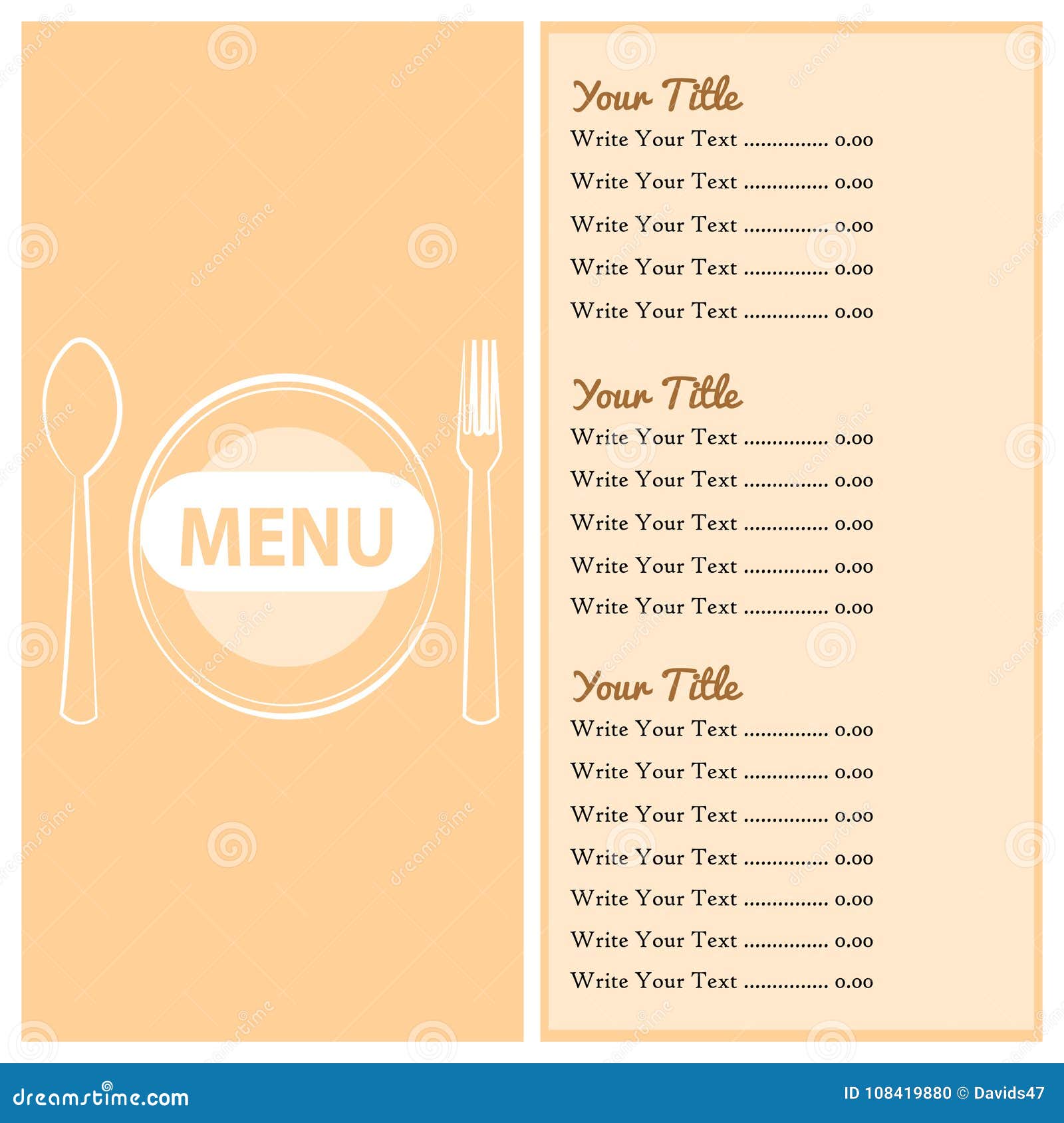 Abstract menu presentation stock vector. Illustration of graphic ...
