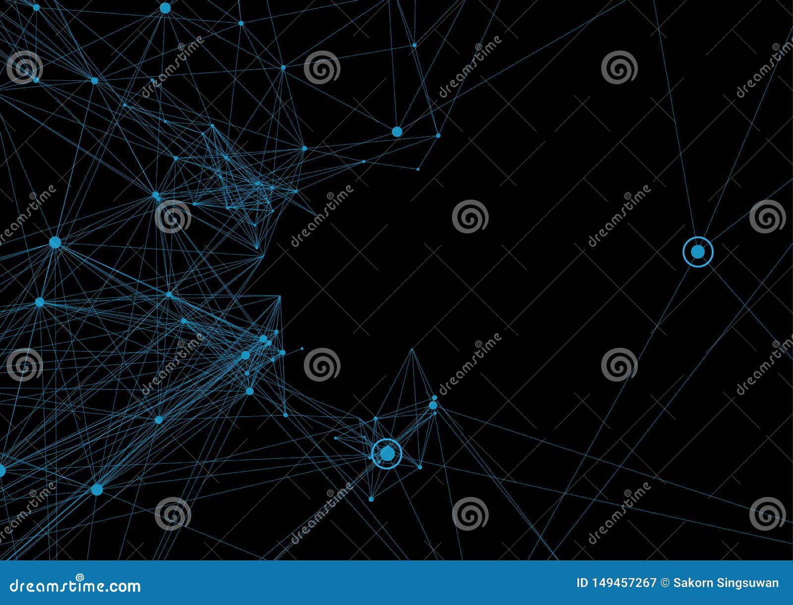 Abstract Mesh Background with Circle. Vector Line and Shape Background ...