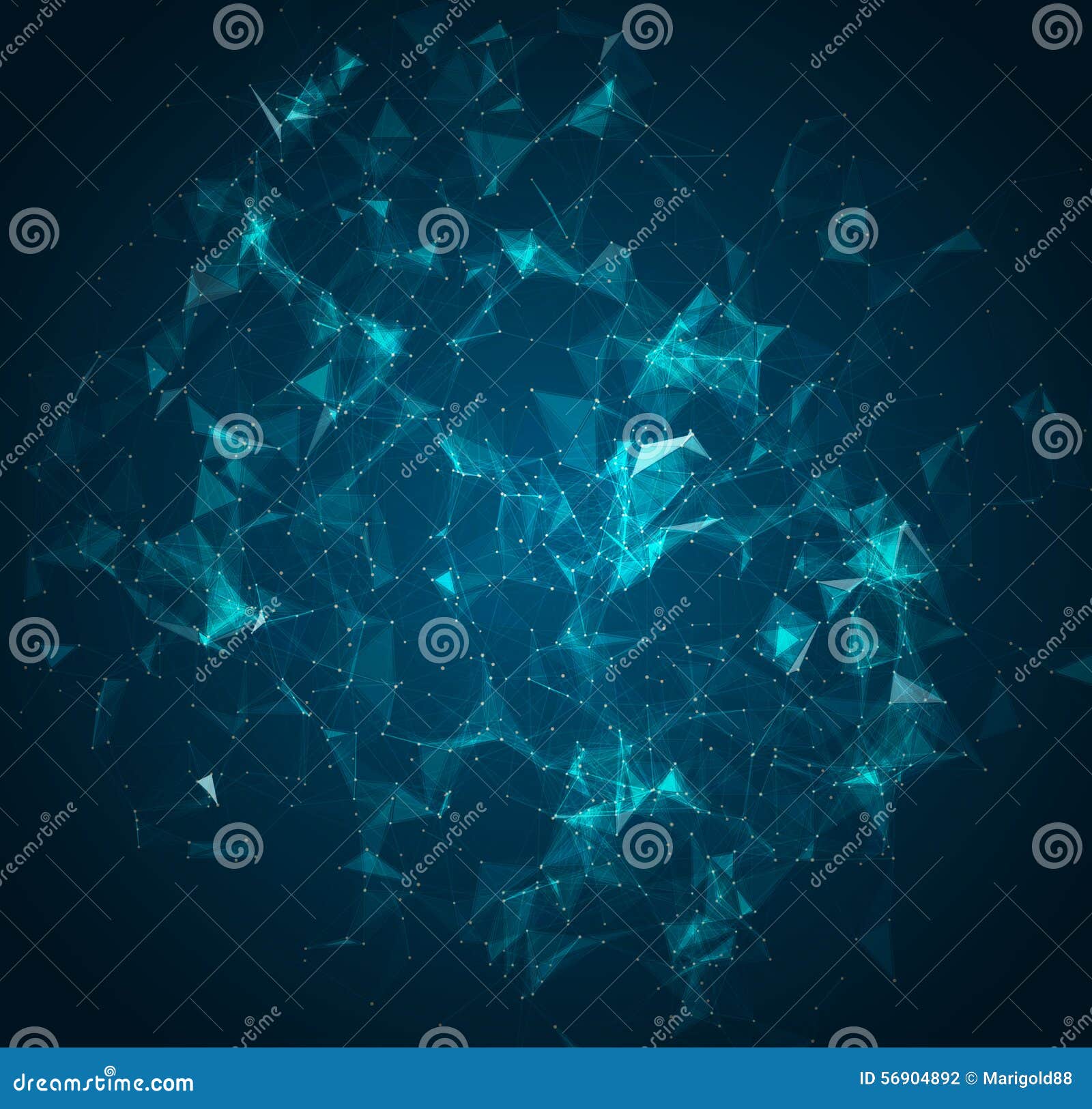 Abstract Mesh Background with Circles, Lines and Stock Vector ...