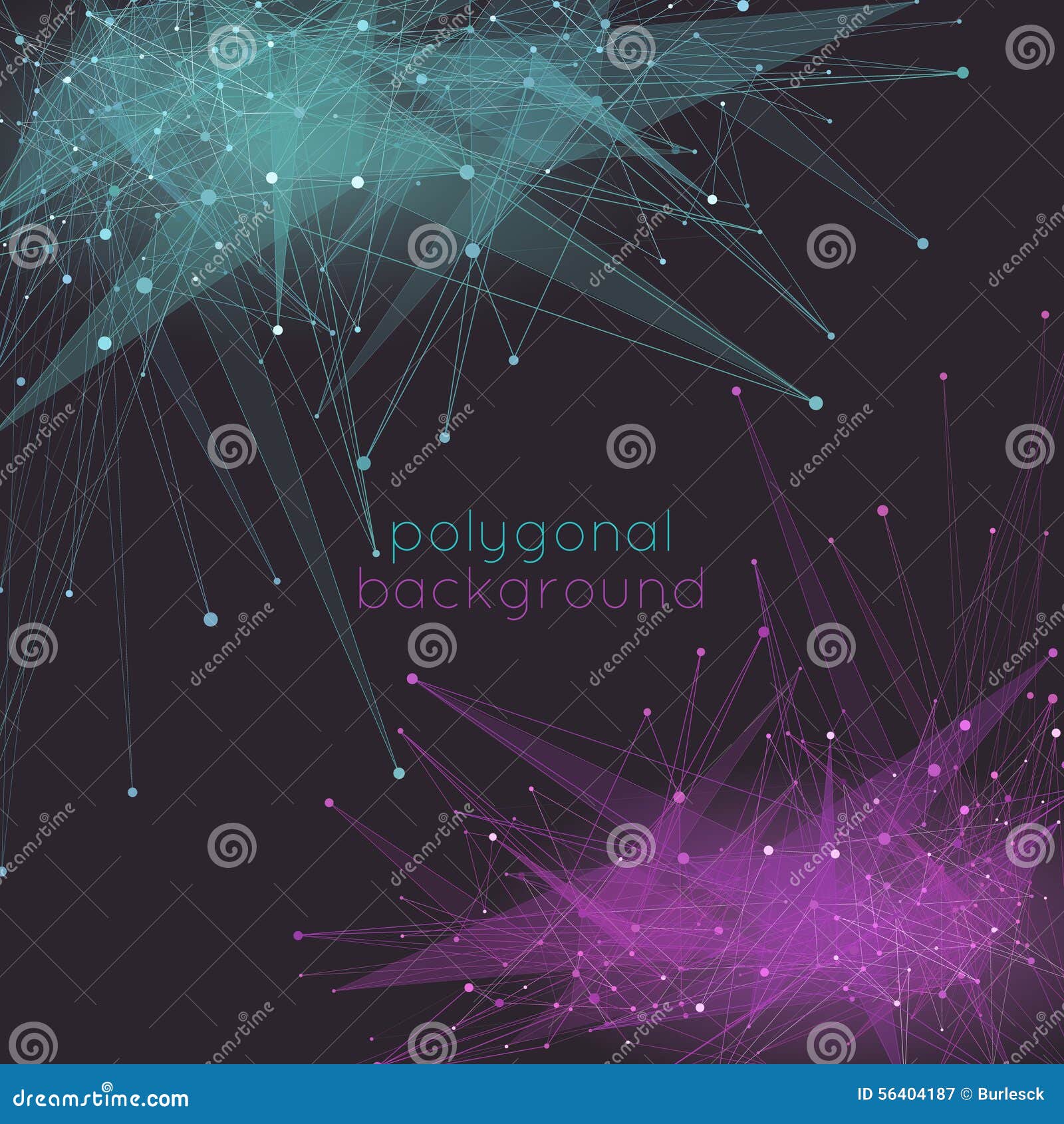 Abstract Mesh Background with Poly Shapes Stock Vector - Illustration ...