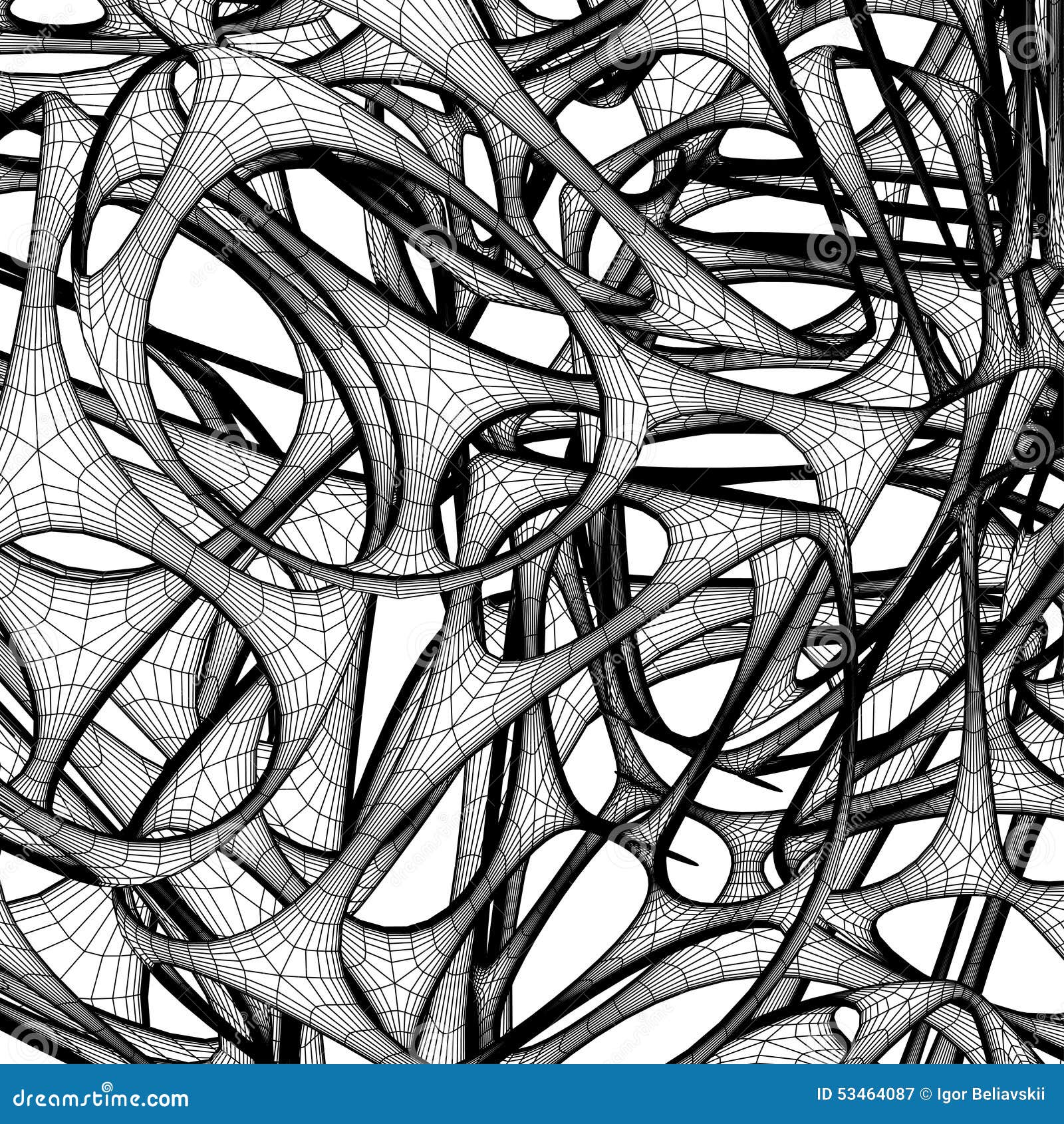 Abstract mesh. stock vector. Illustration of nano, fiber - 53464087