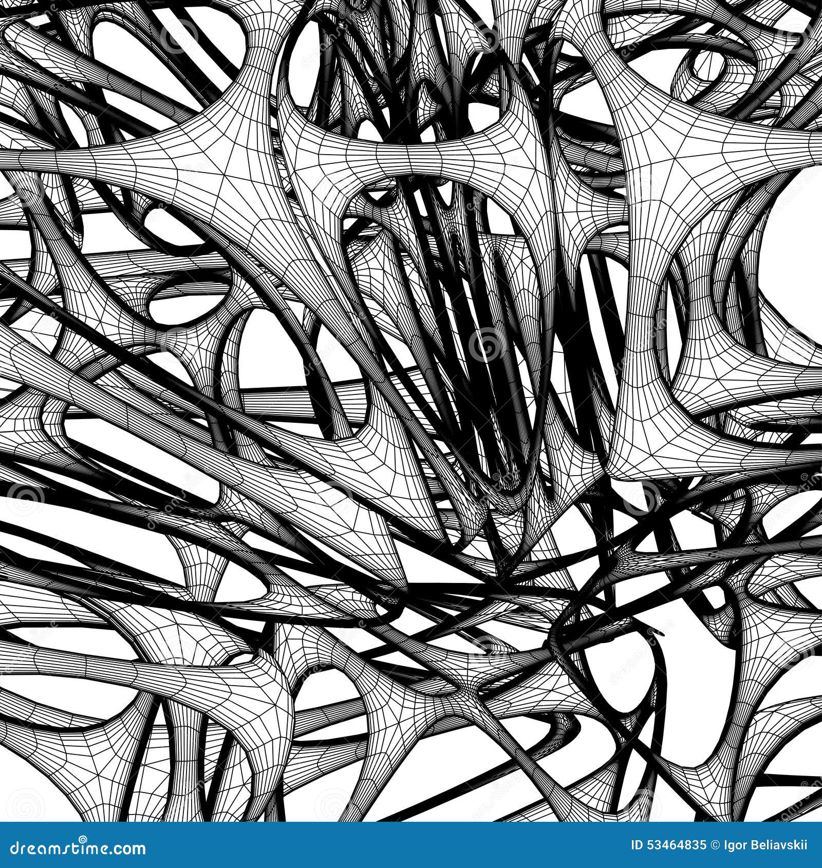 Abstract mesh. stock vector. Illustration of design, curve - 53464835