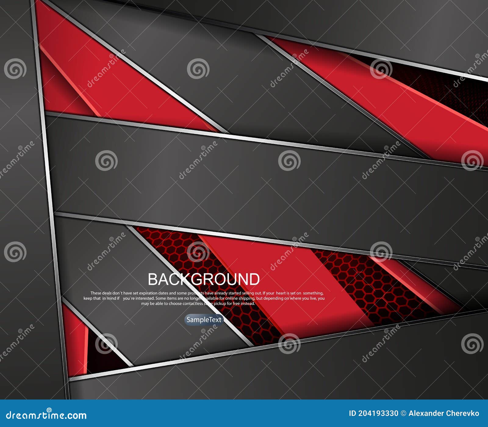 Abstract Mesh Design, Intertwined Gray and Red Stripes Stock Vector ...