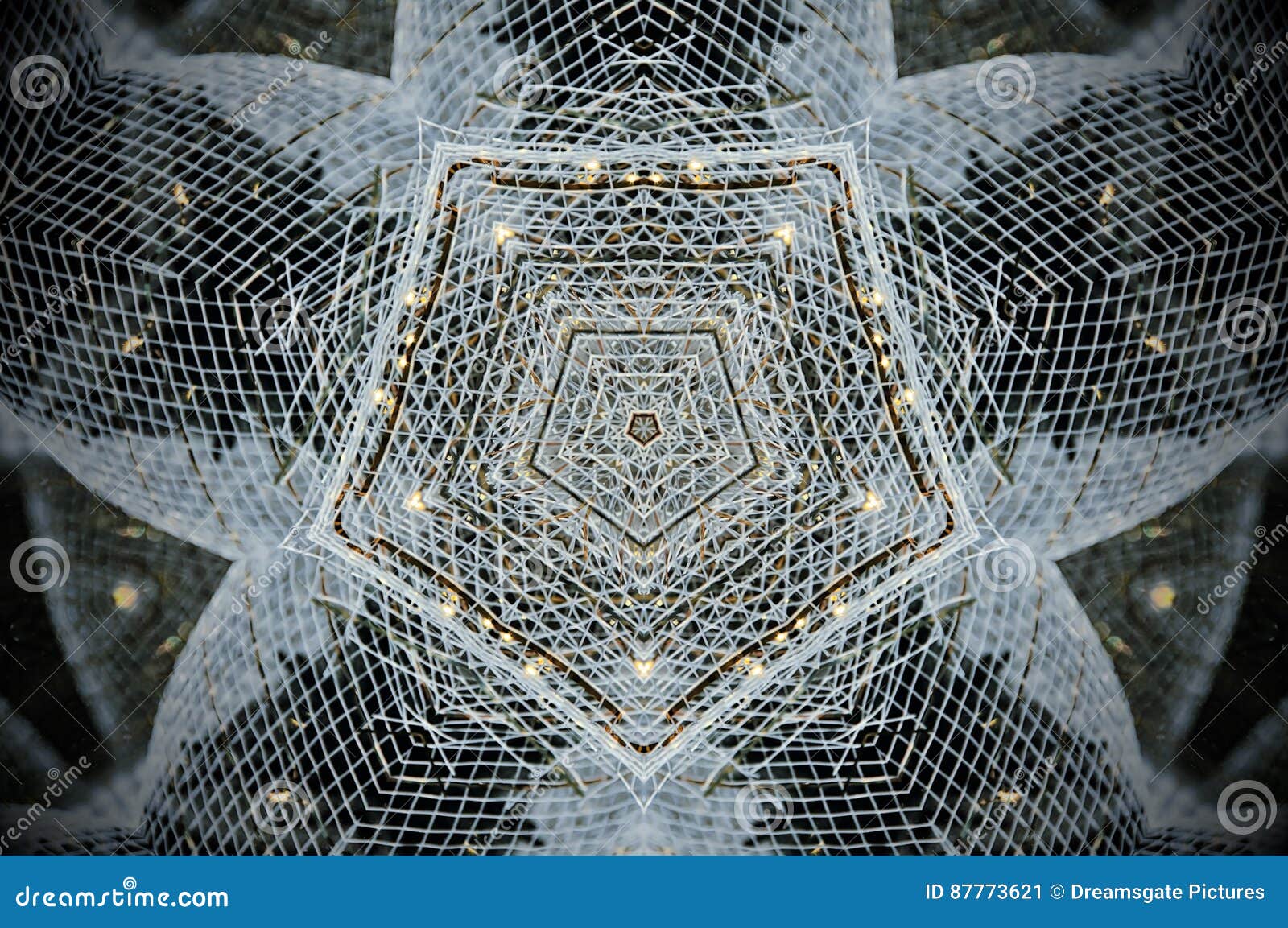 Abstract Mesh Grid Net Mandala Stock Image - Image of esoteric ...
