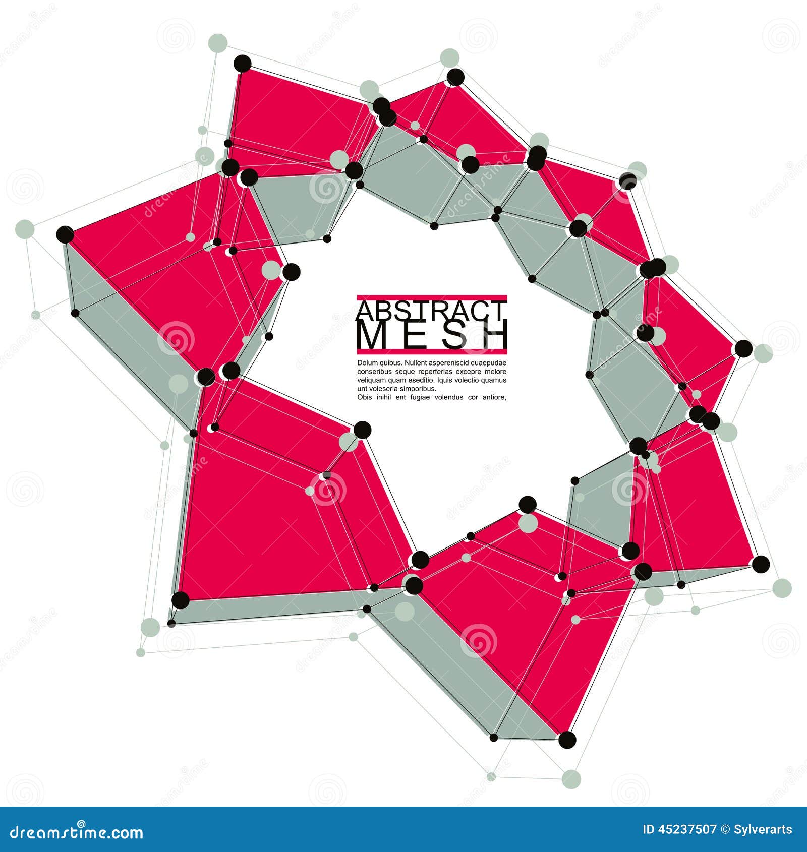 Abstract Mesh Vector Illustration, Technology Theme Stock Vector ...