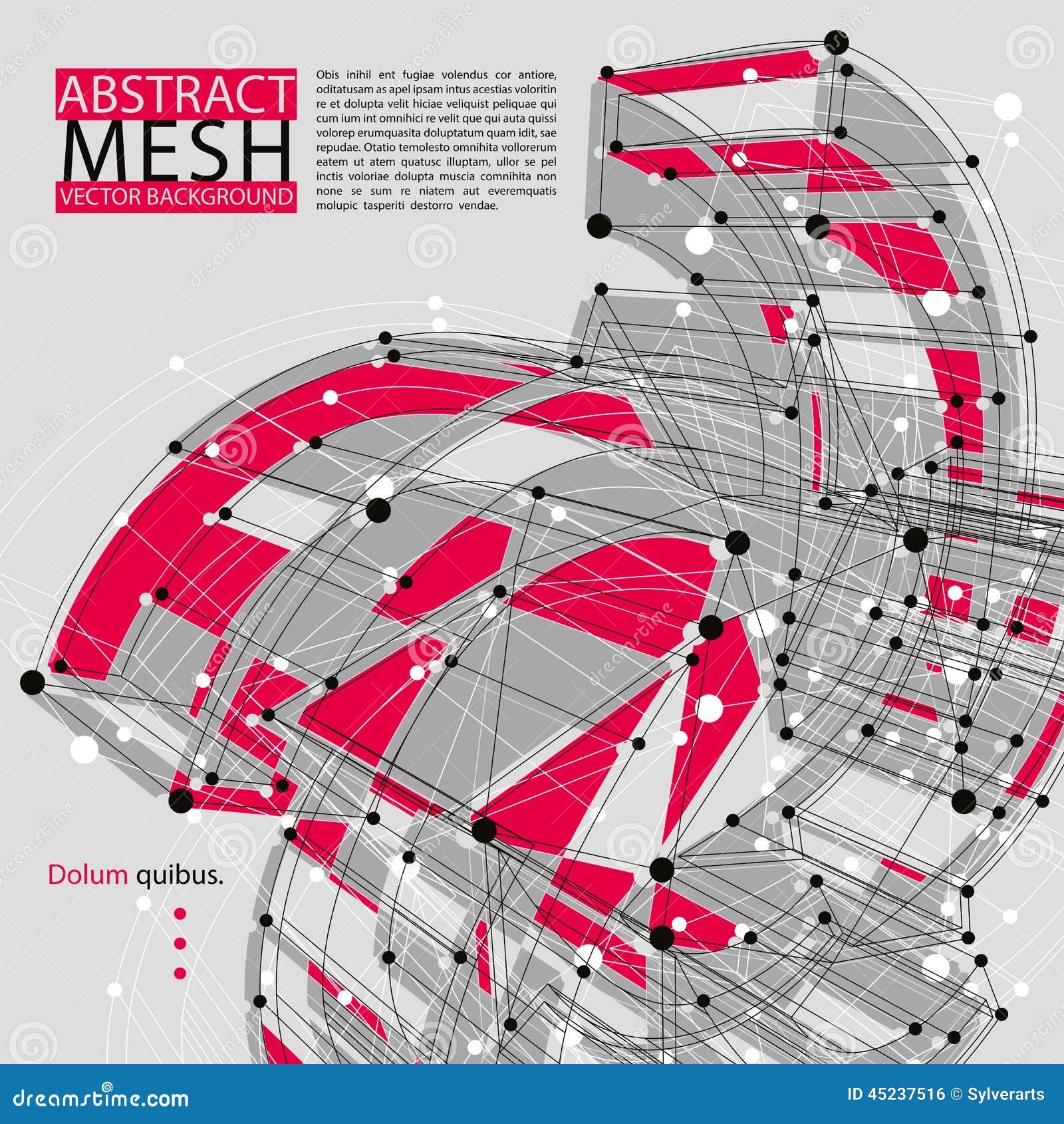 Abstract Mesh Vector Illustration, Technology Theme Stock Vector ...