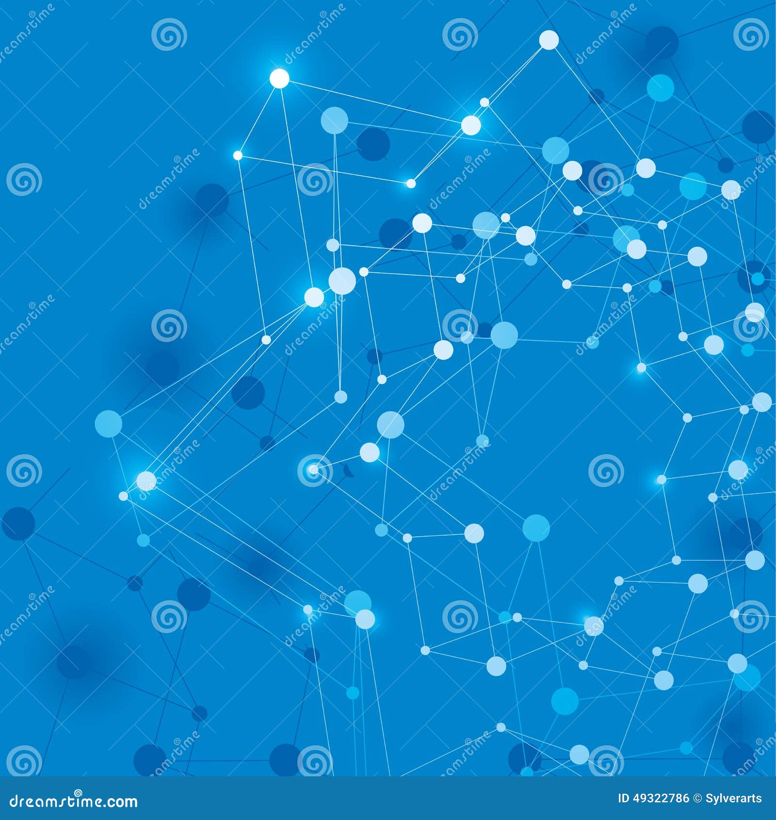 Abstract Mesh Vector Illustration, Template for Technology Theme ...