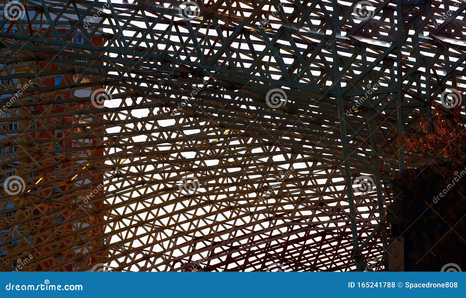 Abstract Messed Up Metal Construction Background Stock Photo - Image of ...