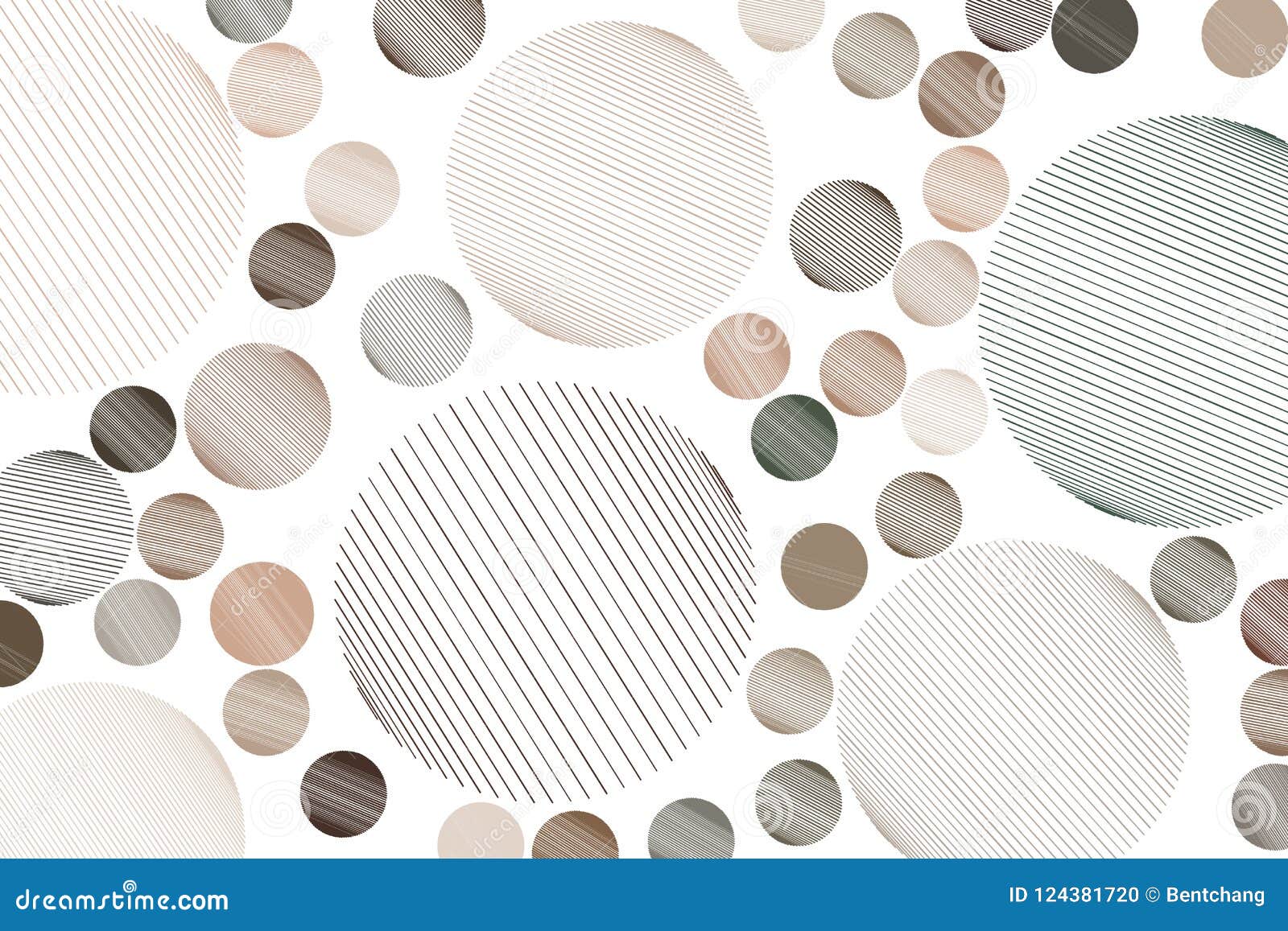 Abstract Messy Random Line Circles Geometric Pattern, Colorful ...