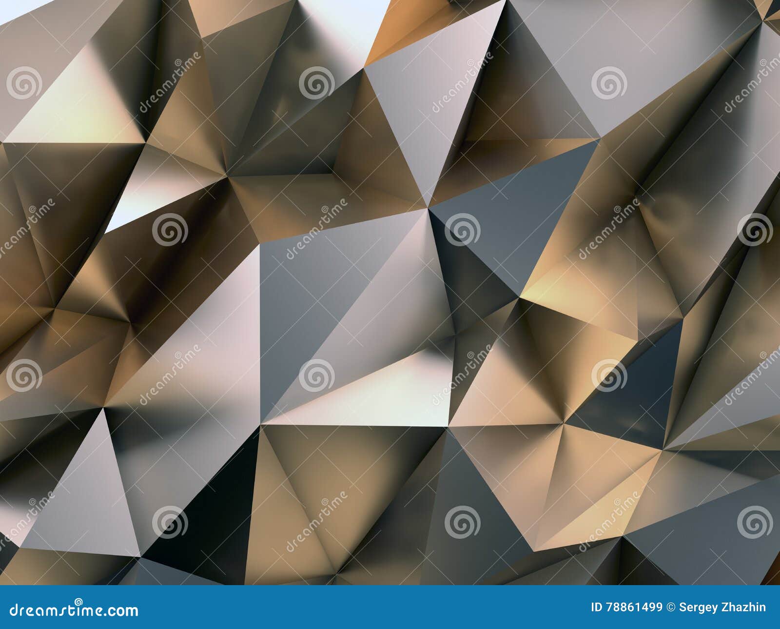 Abstract Metal Background 3D Illustration Stock Illustration ...