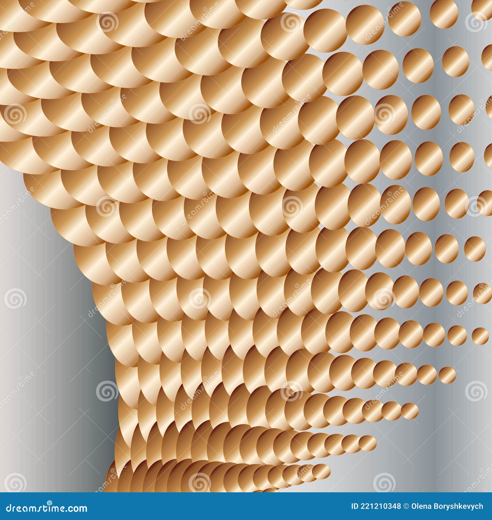 Abstract Metal Background with Pattern of Circles Stock Illustration ...