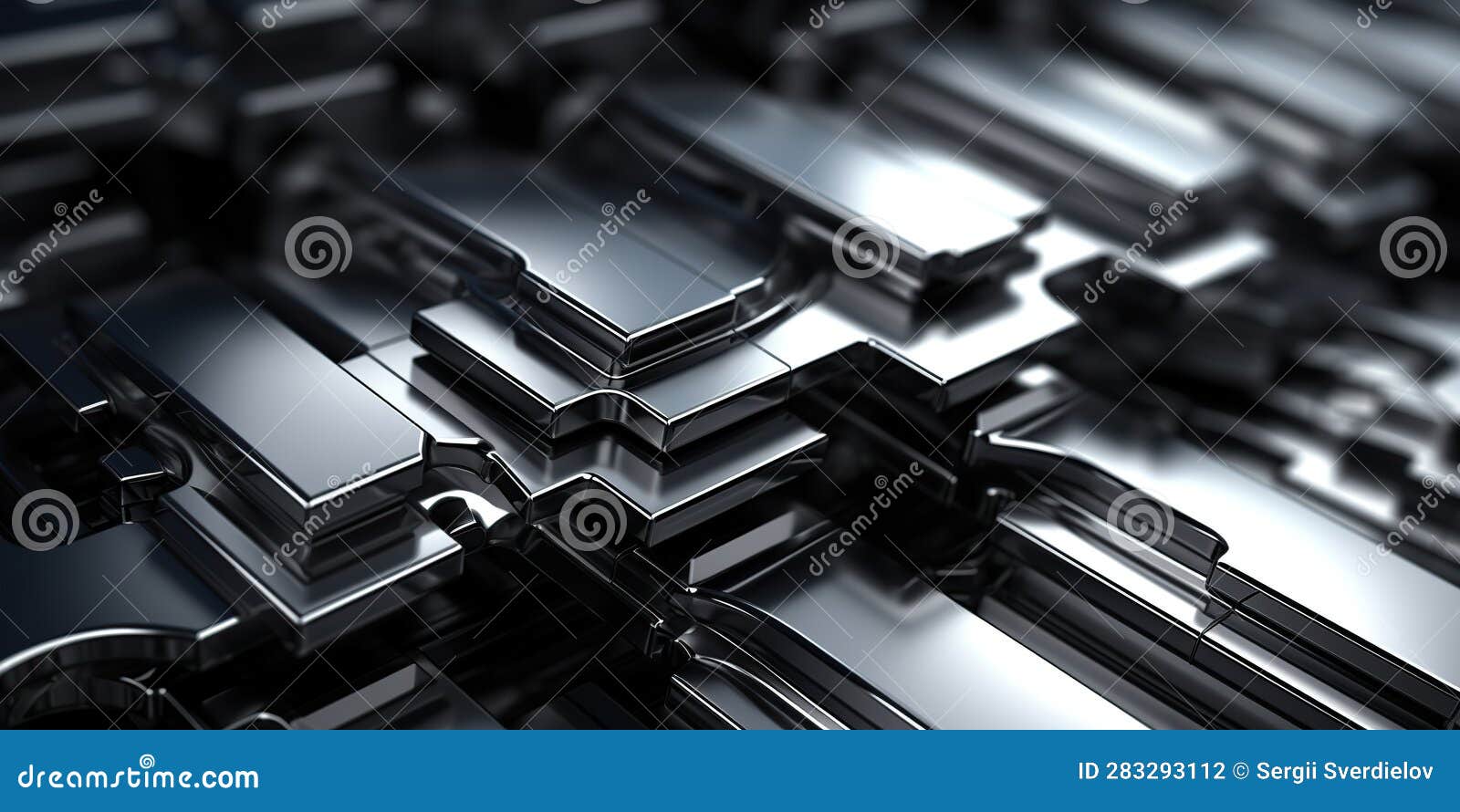 Abstract Metal Background, Where Metallic Shapes and Textures Create a ...