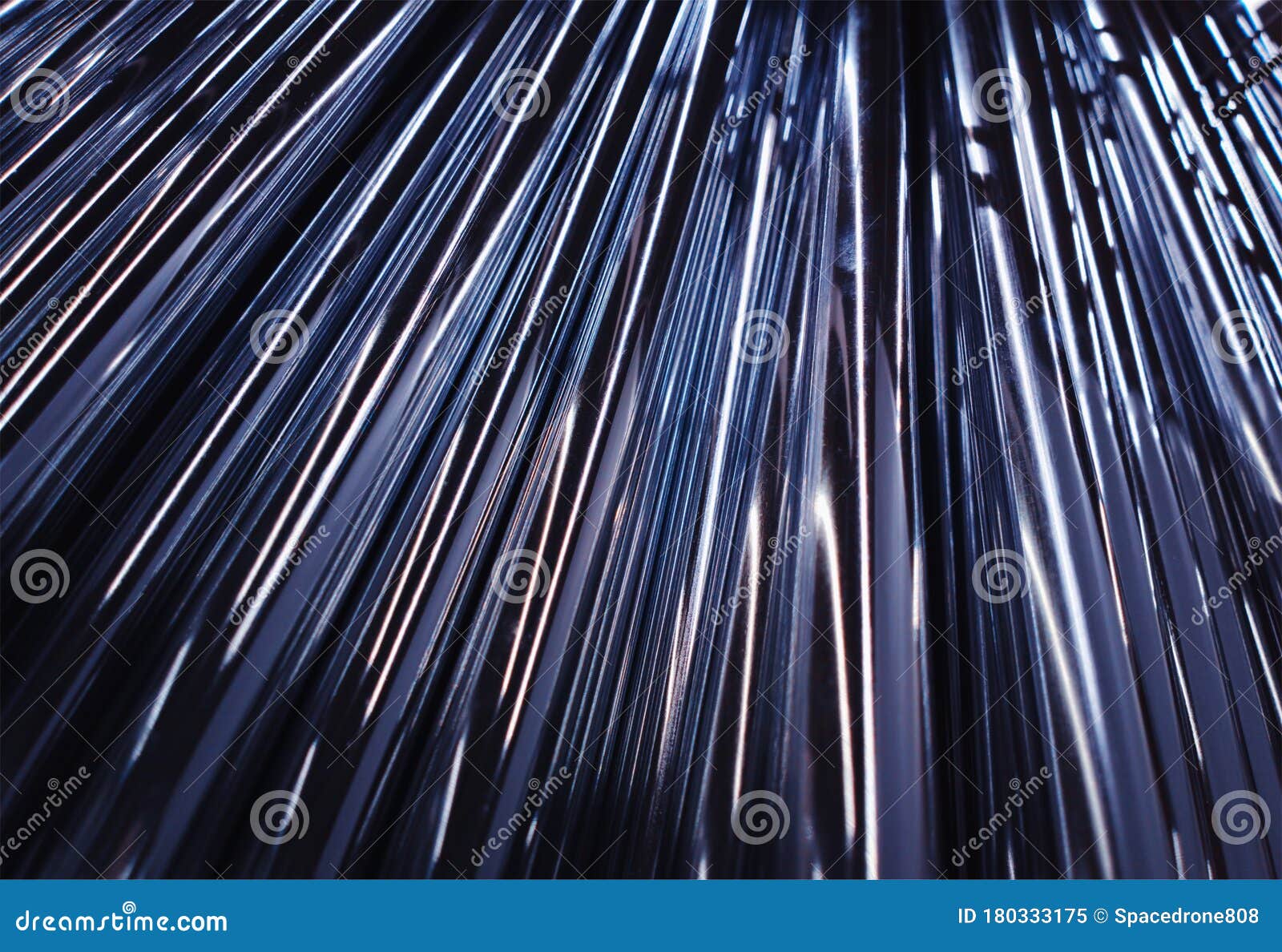 Abstract Metal Beams with Reflection Background Stock Image - Image of ...
