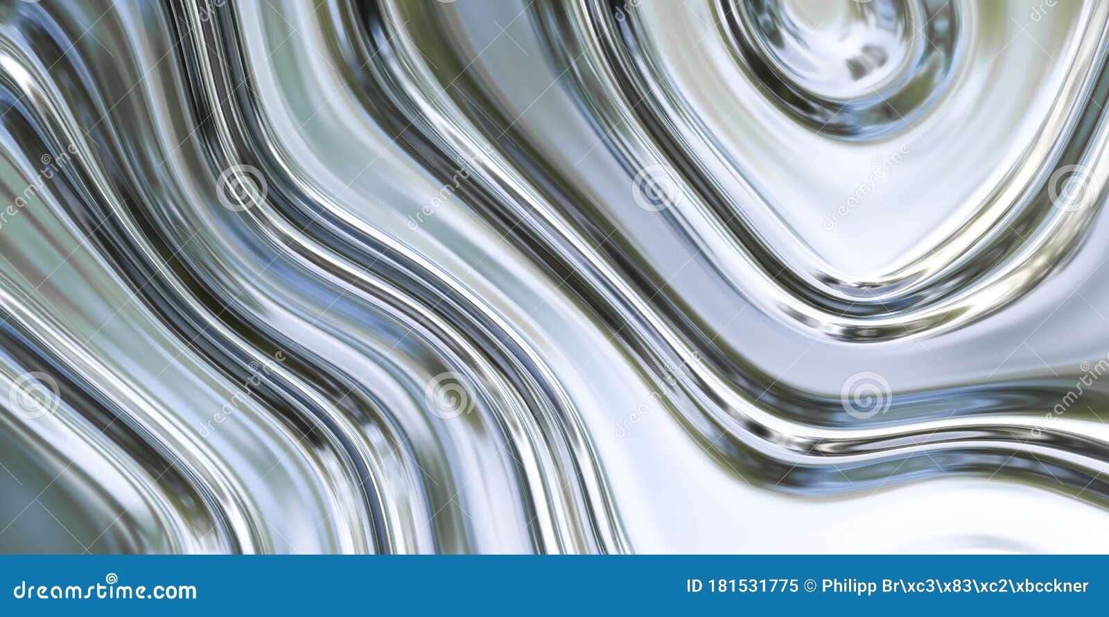Abstract Blue Metal Modern Wave Surface Background Texture 3d Rendering ...