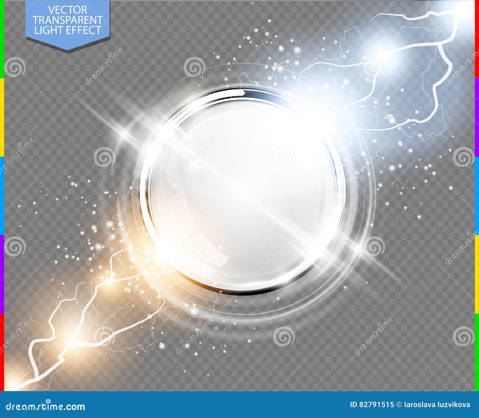 Abstract Metal Chrome Ring Power Science Transparent Background ...