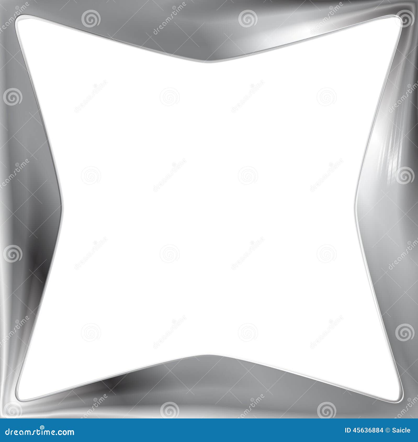 Abstract Metal Frame Background Stock Vector - Illustration of bend ...