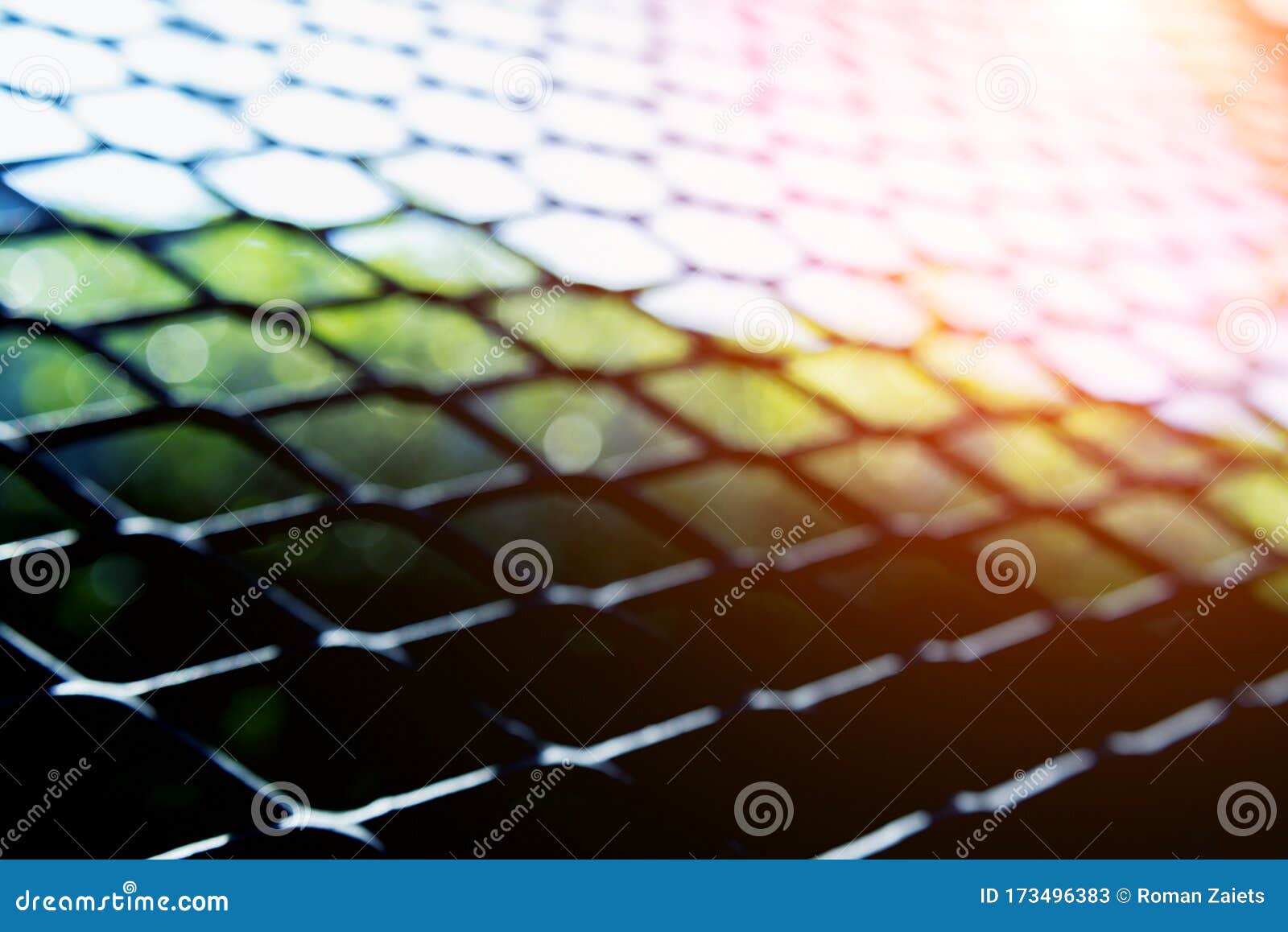 Abstract Metal Grid Background. Lattice Texture with Big Cells Grid ...