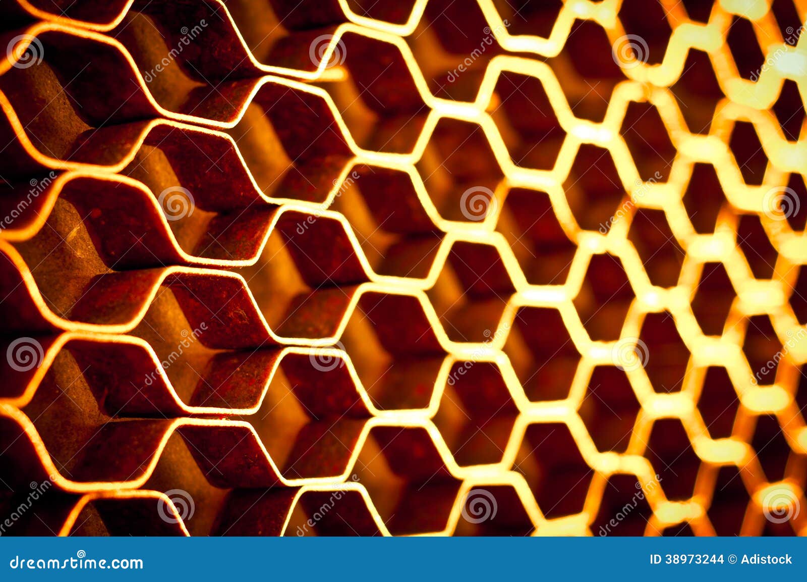 Abstract Metal Honeycomb Structure Stock Photo - Image of hexagonal ...