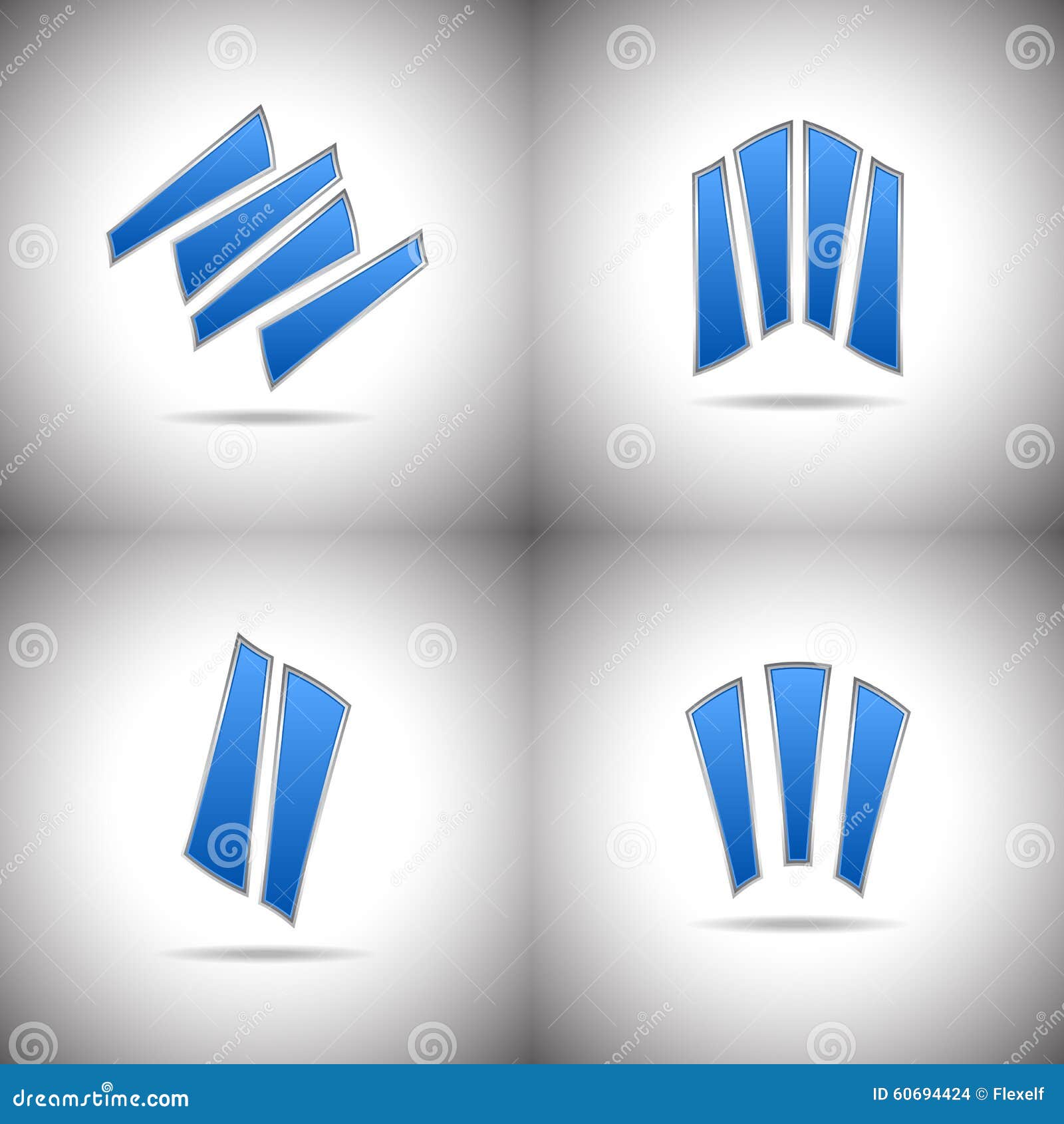 Abstract metal logo stock vector. Illustration of information - 60694424