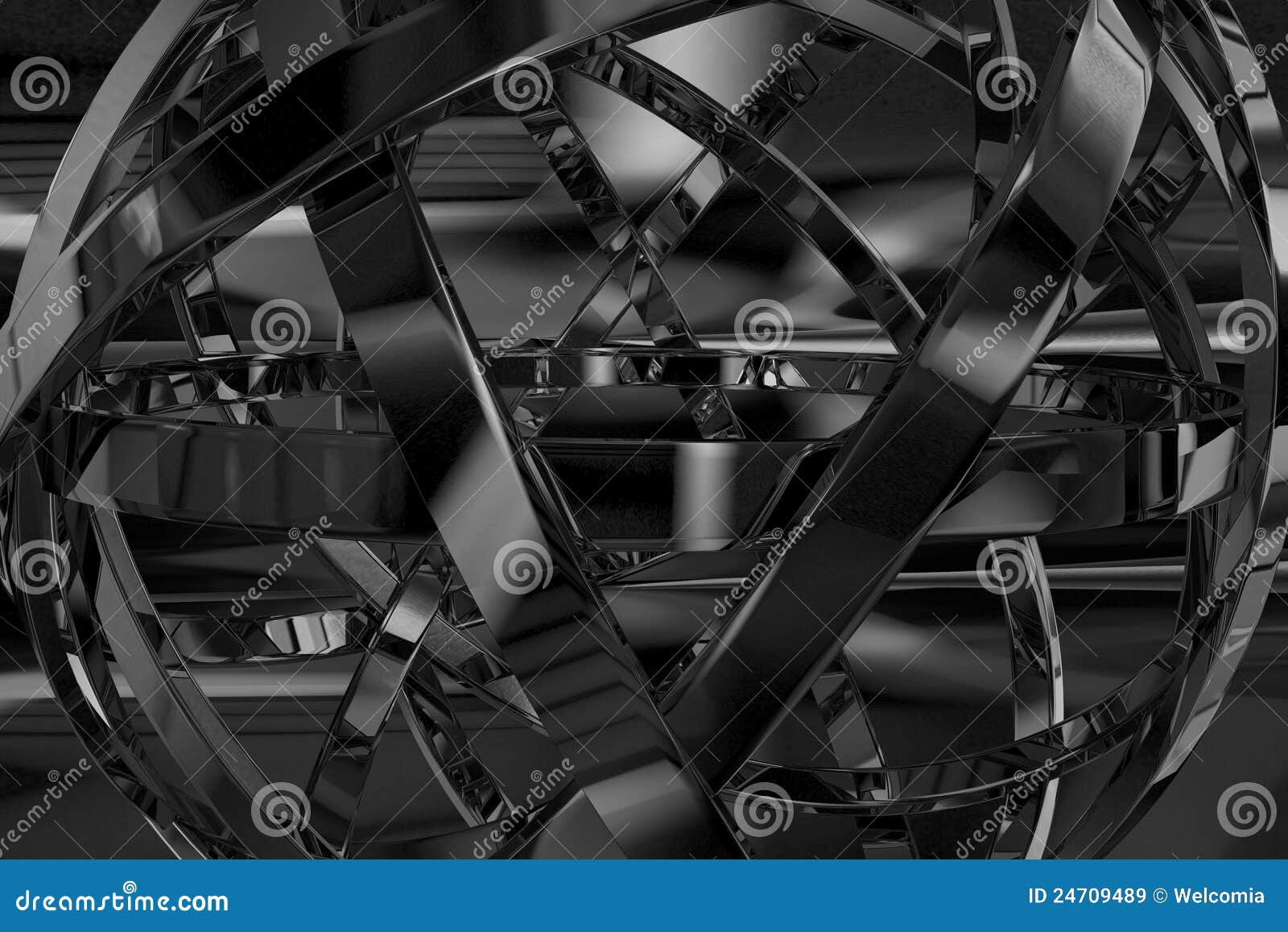 Abstract Metal Object stock illustration. Illustration of sculpture ...