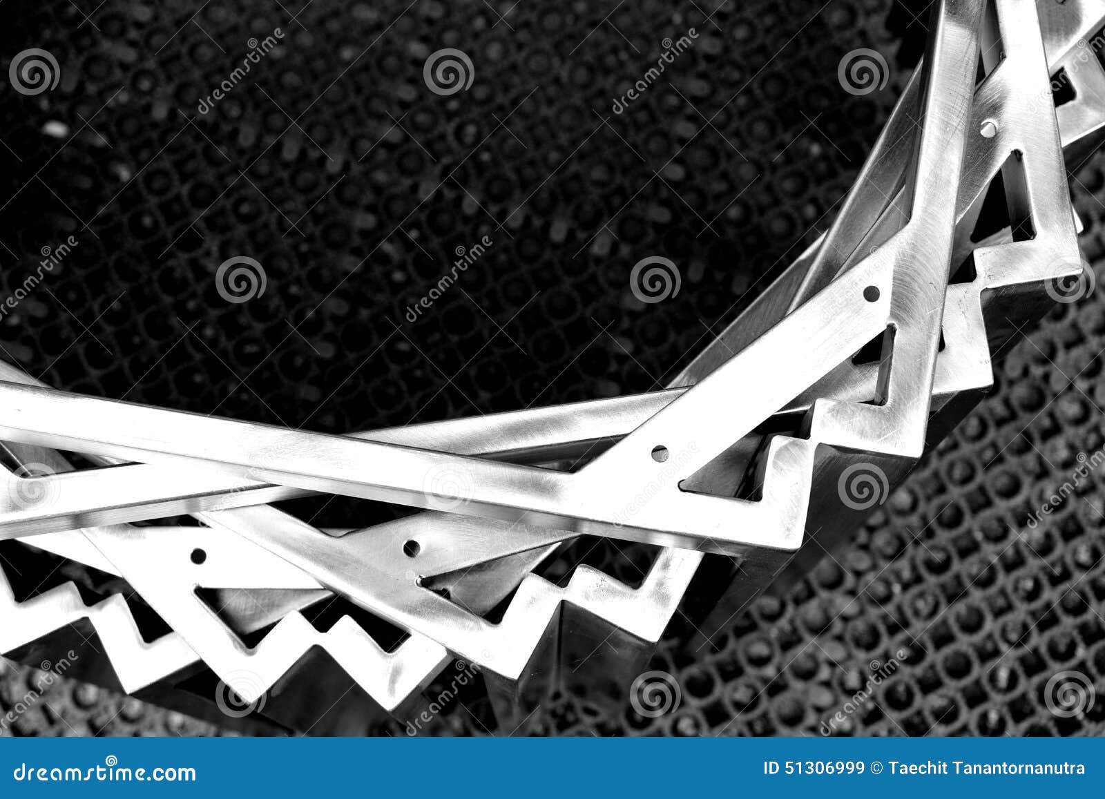 Abstract of Metal Object with Look Like a Smile Face Stock Image ...