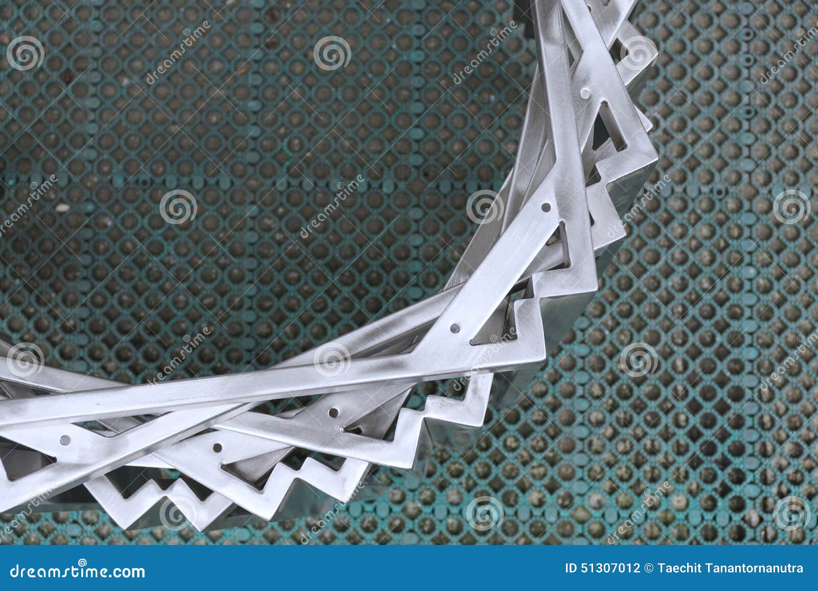 Abstract of Metal Object with Look Like a Smile Face Stock Photo ...