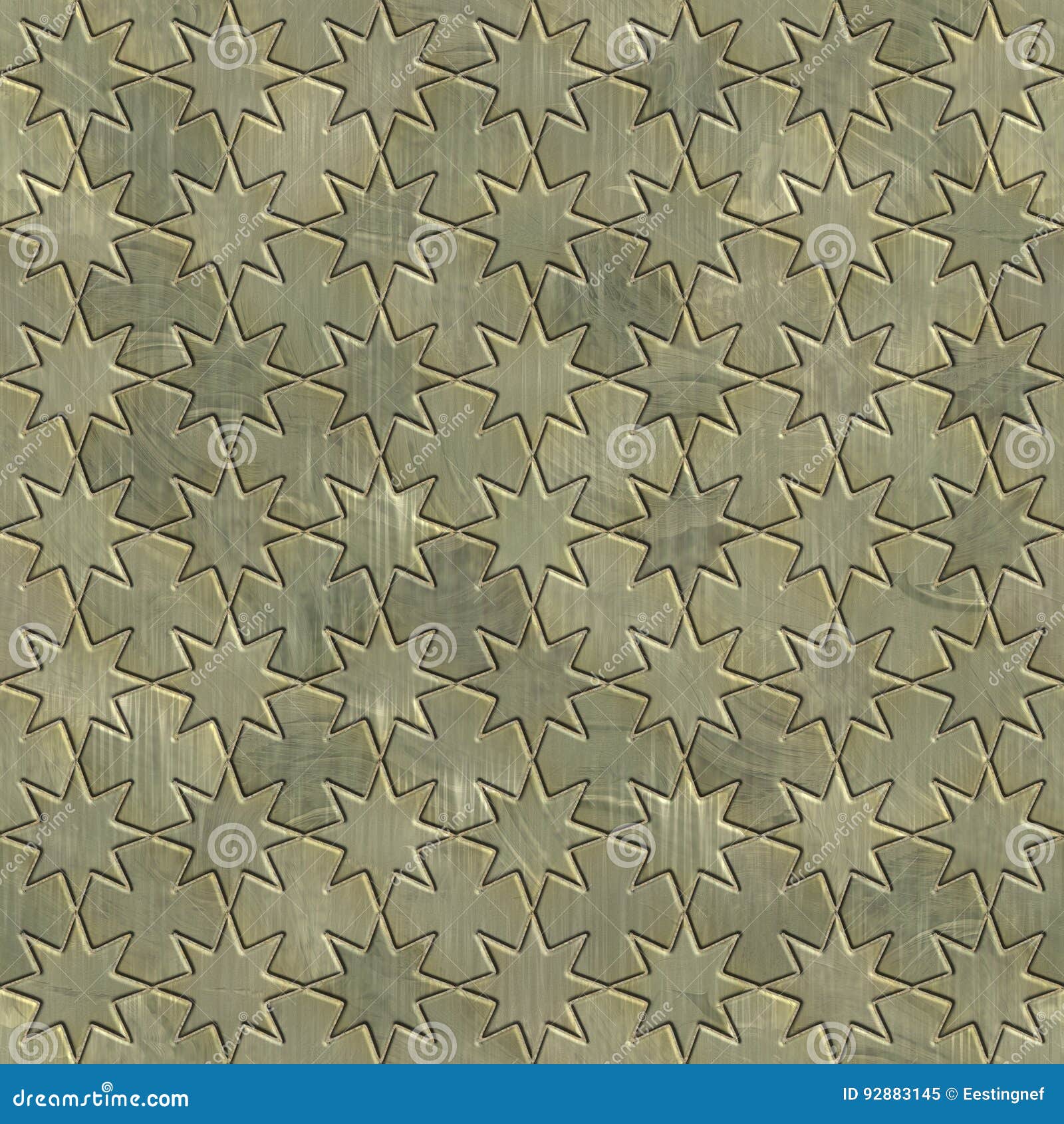 Abstract Metal Ornament Background Generated. Seamless Pattern Stock ...