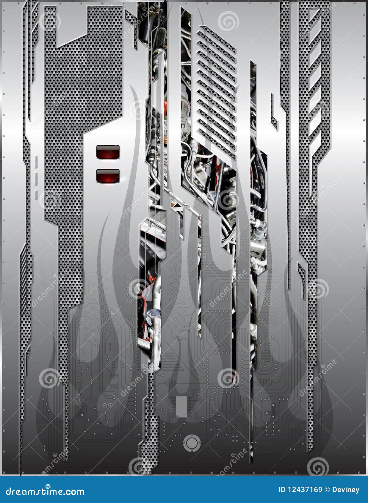 Abstract metal panels stock illustration. Illustration of abstract ...