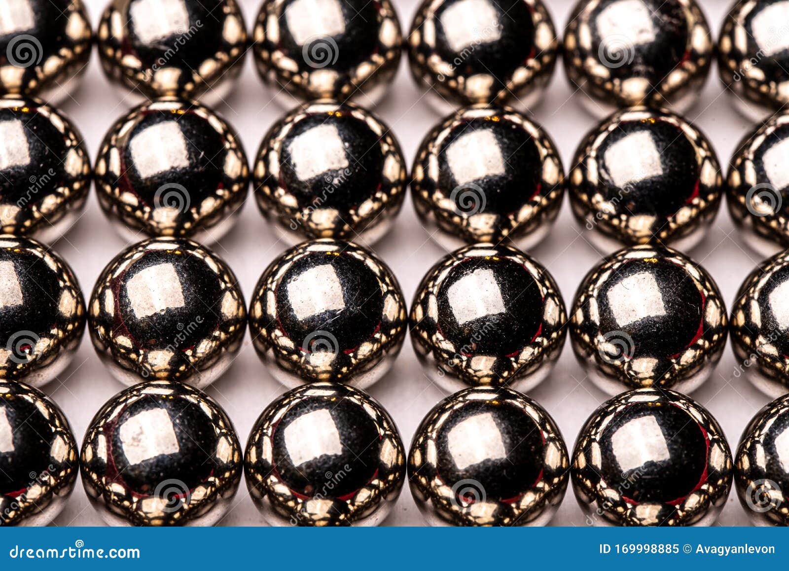 Abstract Metal Reflected Chrome Spheres Stock Image - Image of group ...