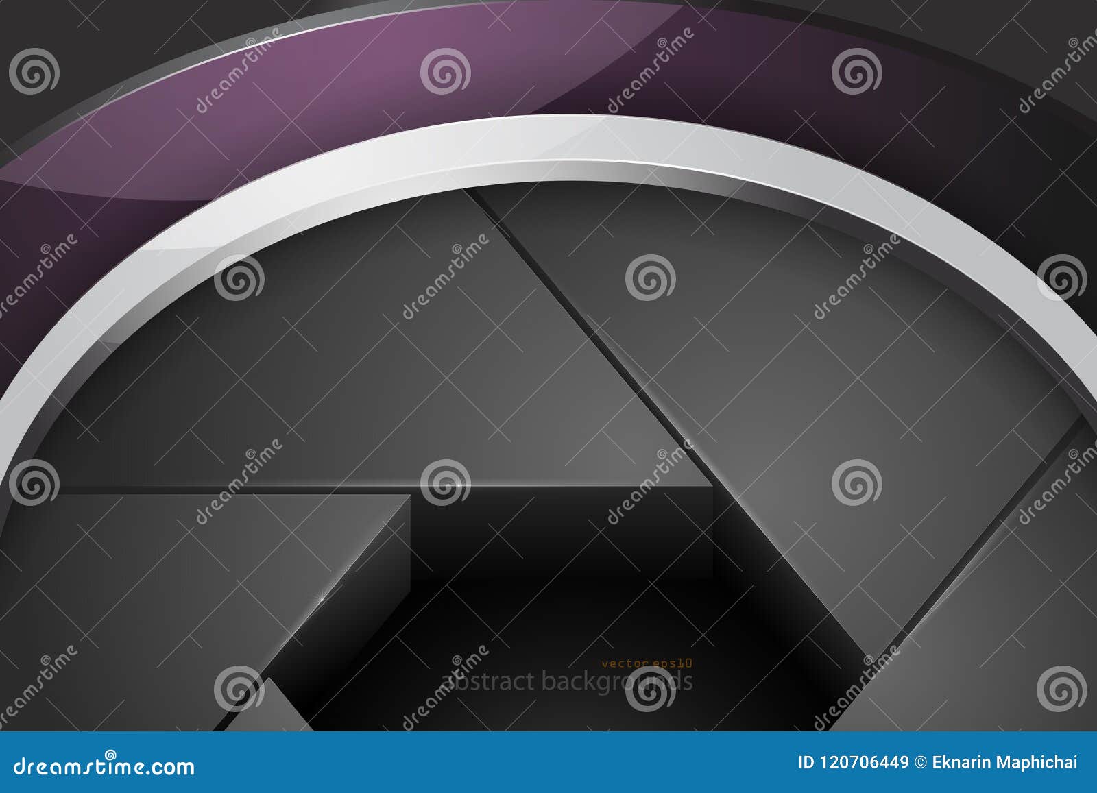Abstract Metal Shape Concept Vector Stock Illustration - Illustration ...