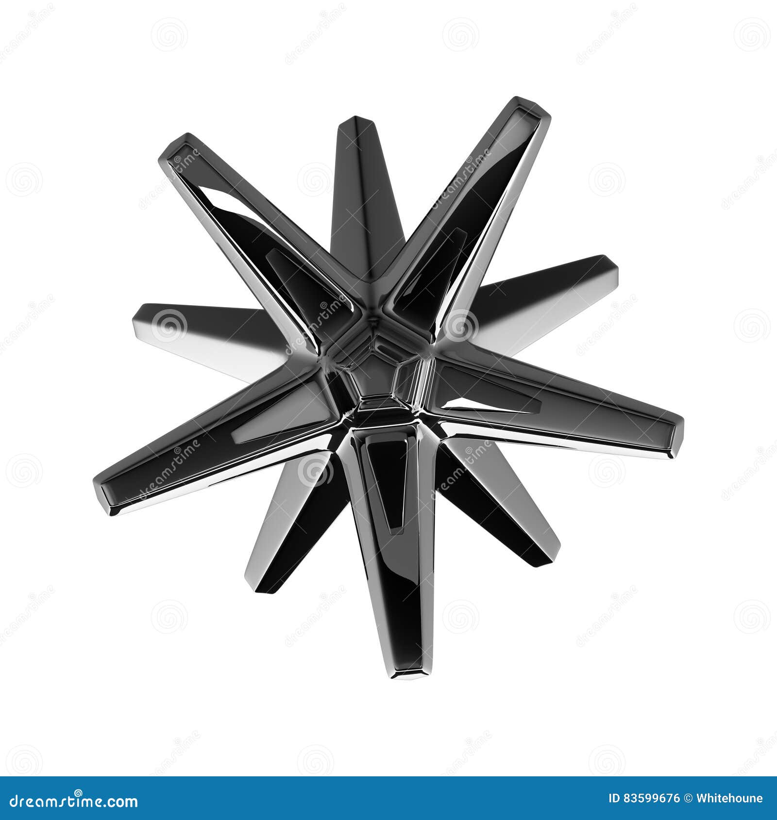 Abstract metal shape stock photo. Image of primal, geometric - 83599676