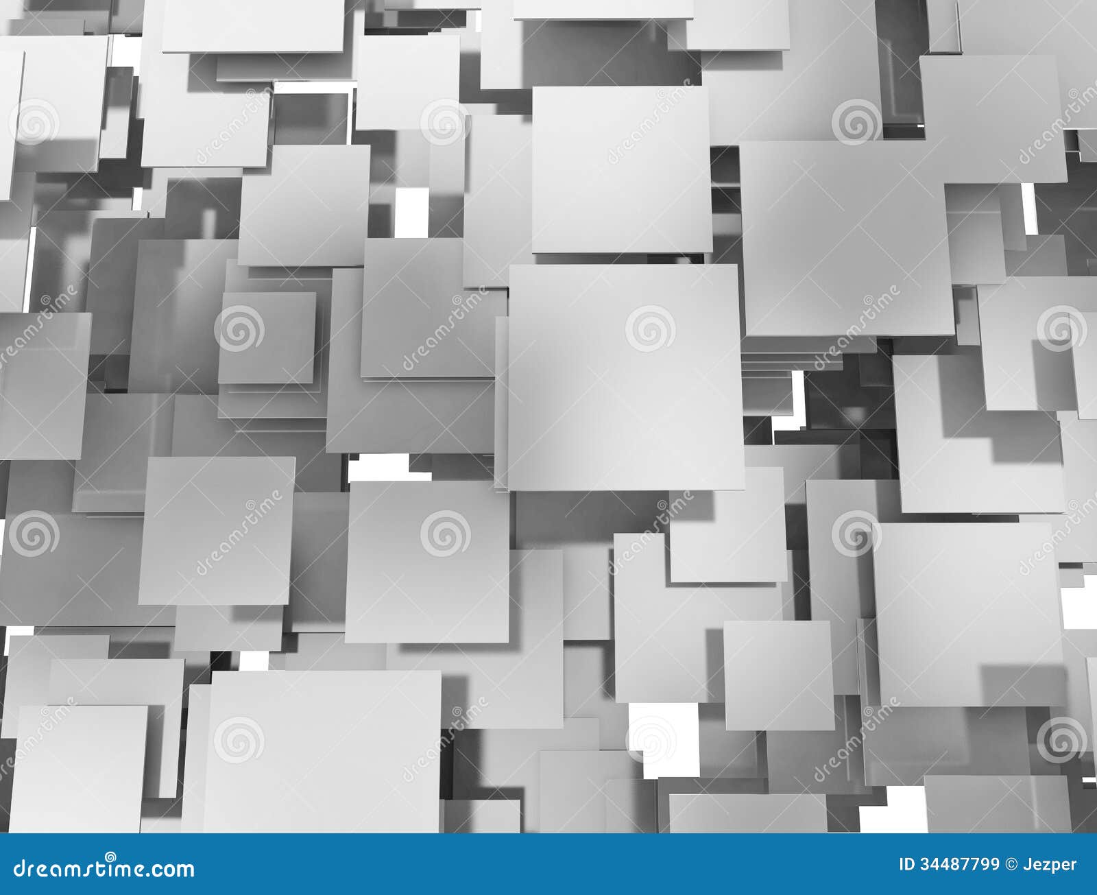 Abstract Metal Squares Overlapping Stock Illustration - Illustration of ...