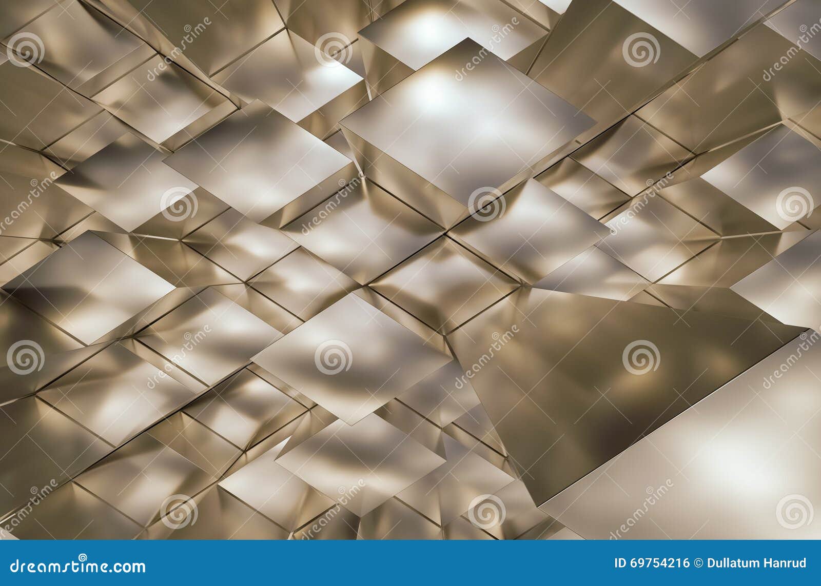 Abstract metal trapezoid. stock illustration. Illustration of steel ...