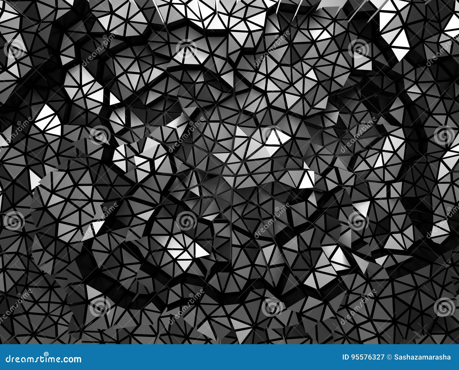 Abstract Metal Triangle Structure Background Stock Illustration ...