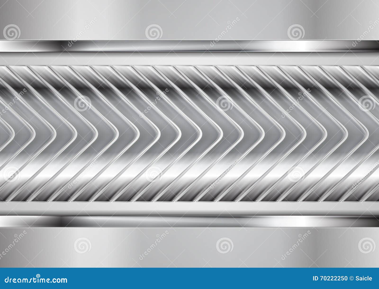 Abstract Metallic Arrows Vector Tech Design Stock Vector - Illustration ...