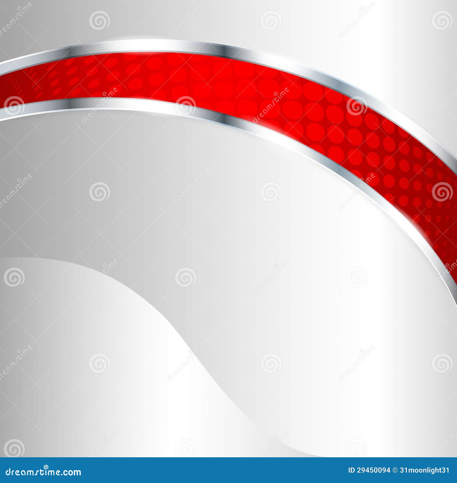 Abstract Metallic Background with Red Element Stock Vector ...