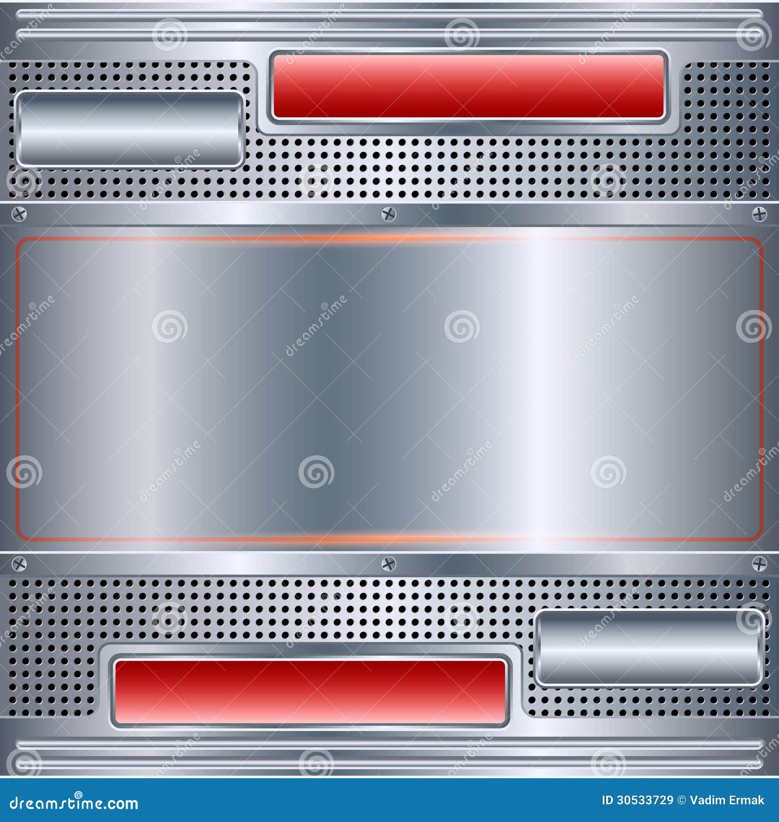 Abstract Metallic Background Stock Vector - Illustration of border ...