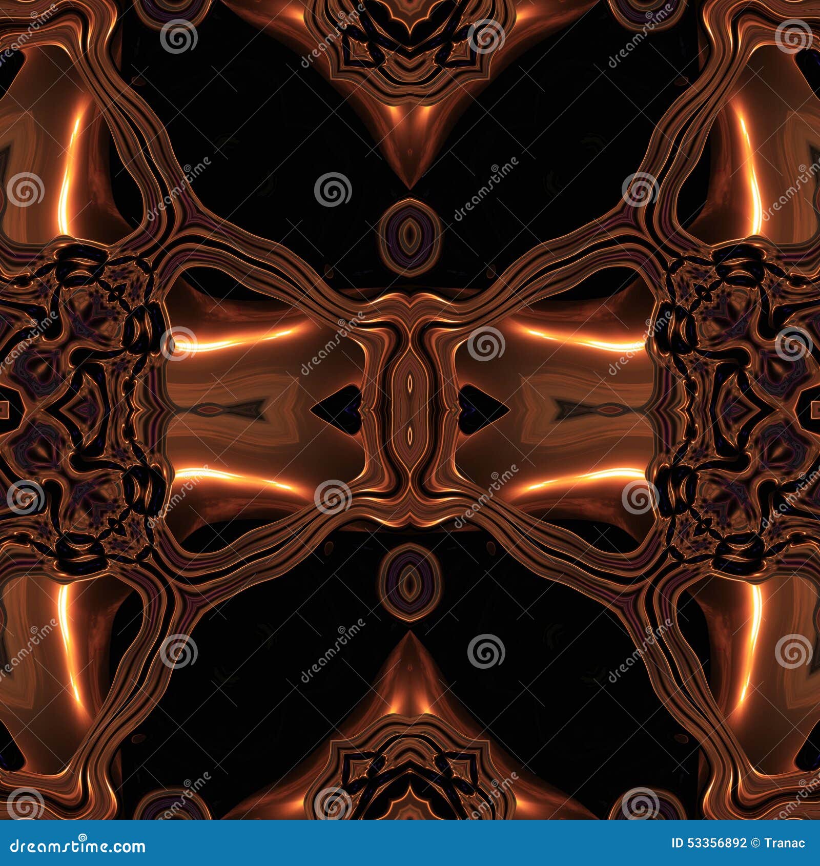 Abstract Metallic Bronze Viking Like Pattern Made Seamless Stock ...