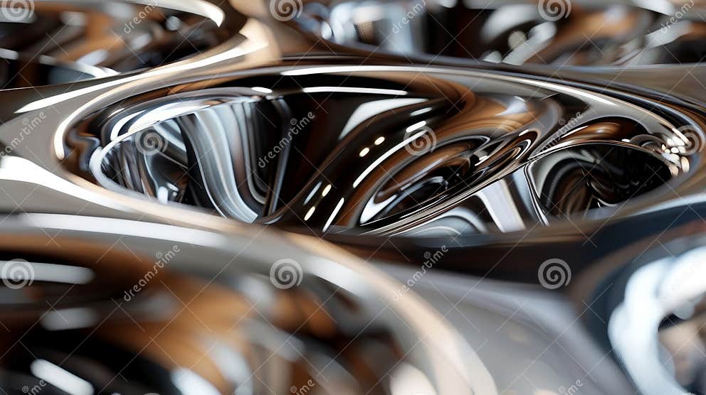 Abstract Metallic 3d Texture. Stock Illustration - Illustration of ...