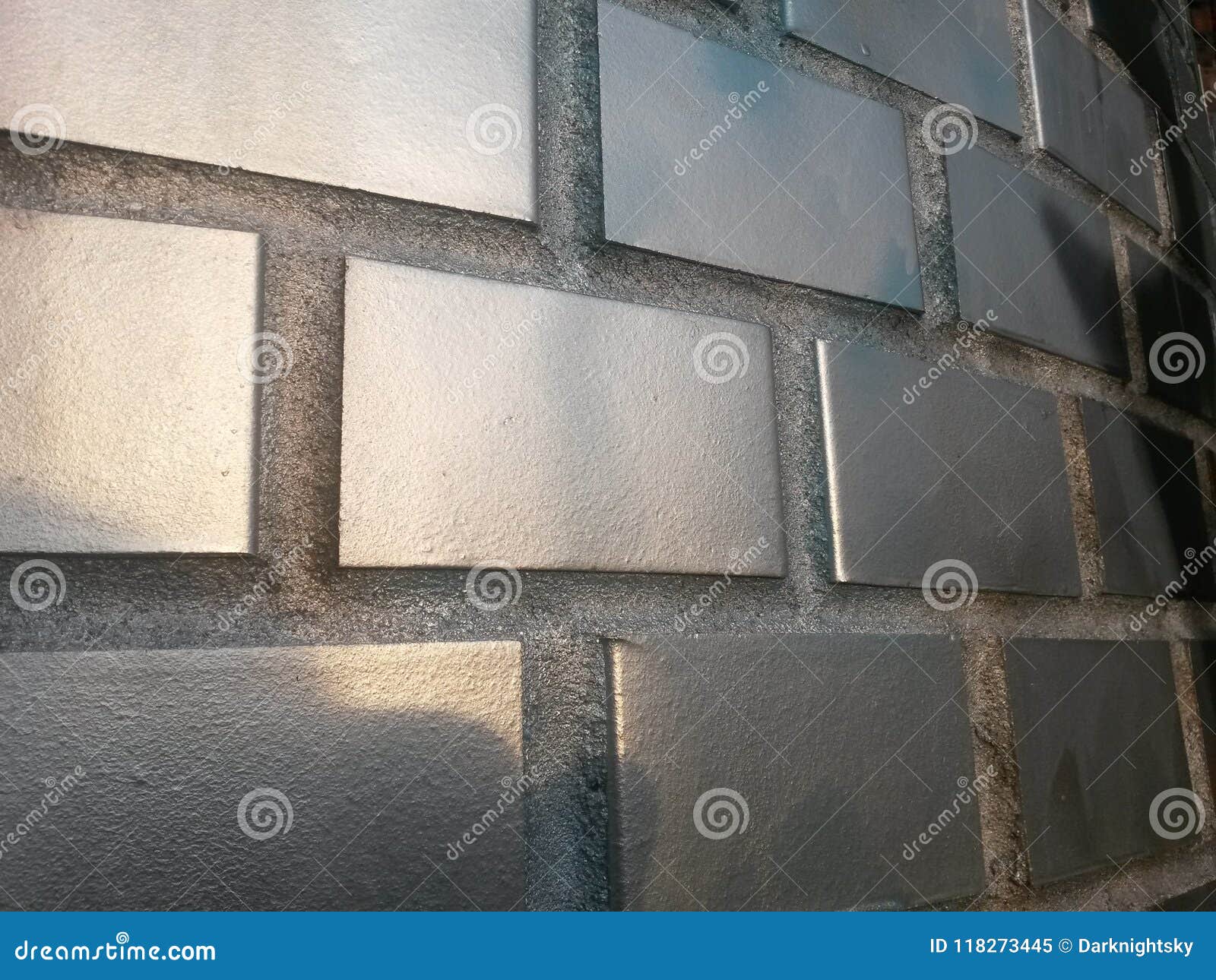 Silver Brick Texture Architecture Stock Image - Image of brick, texture ...