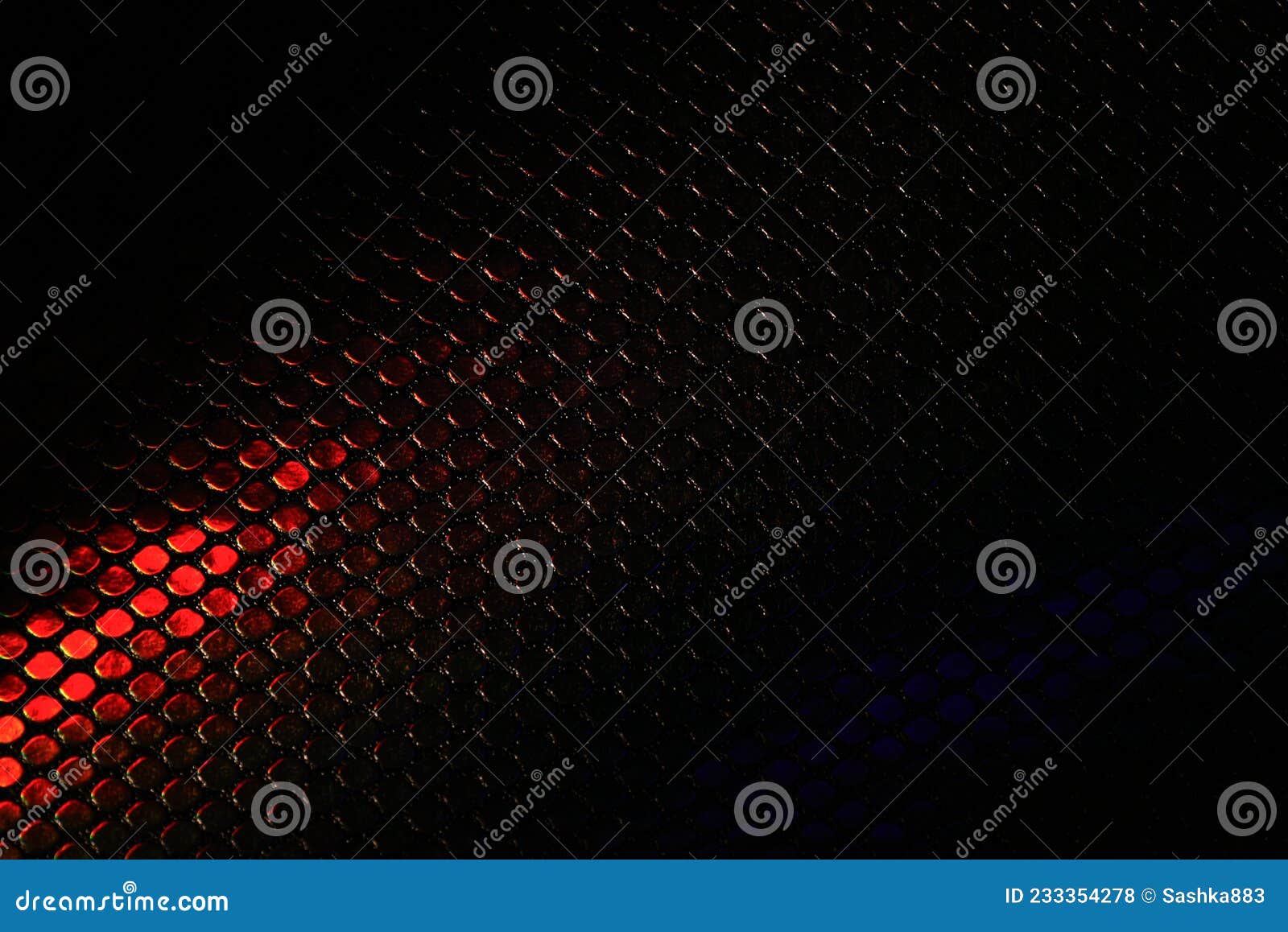 Abstract Metallic Hexagon Background Black with Red. Stock Photo ...